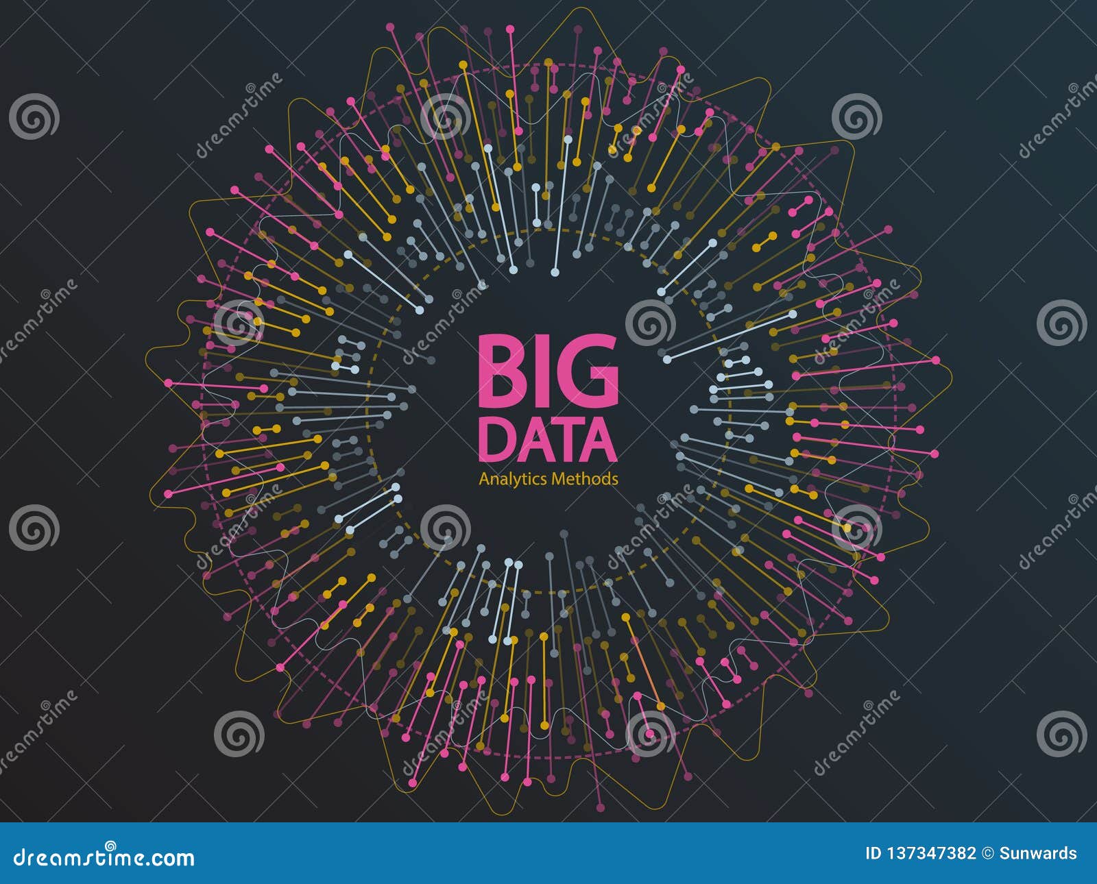 Big Data Visualization Concept Vector Design. Stock Vector ...