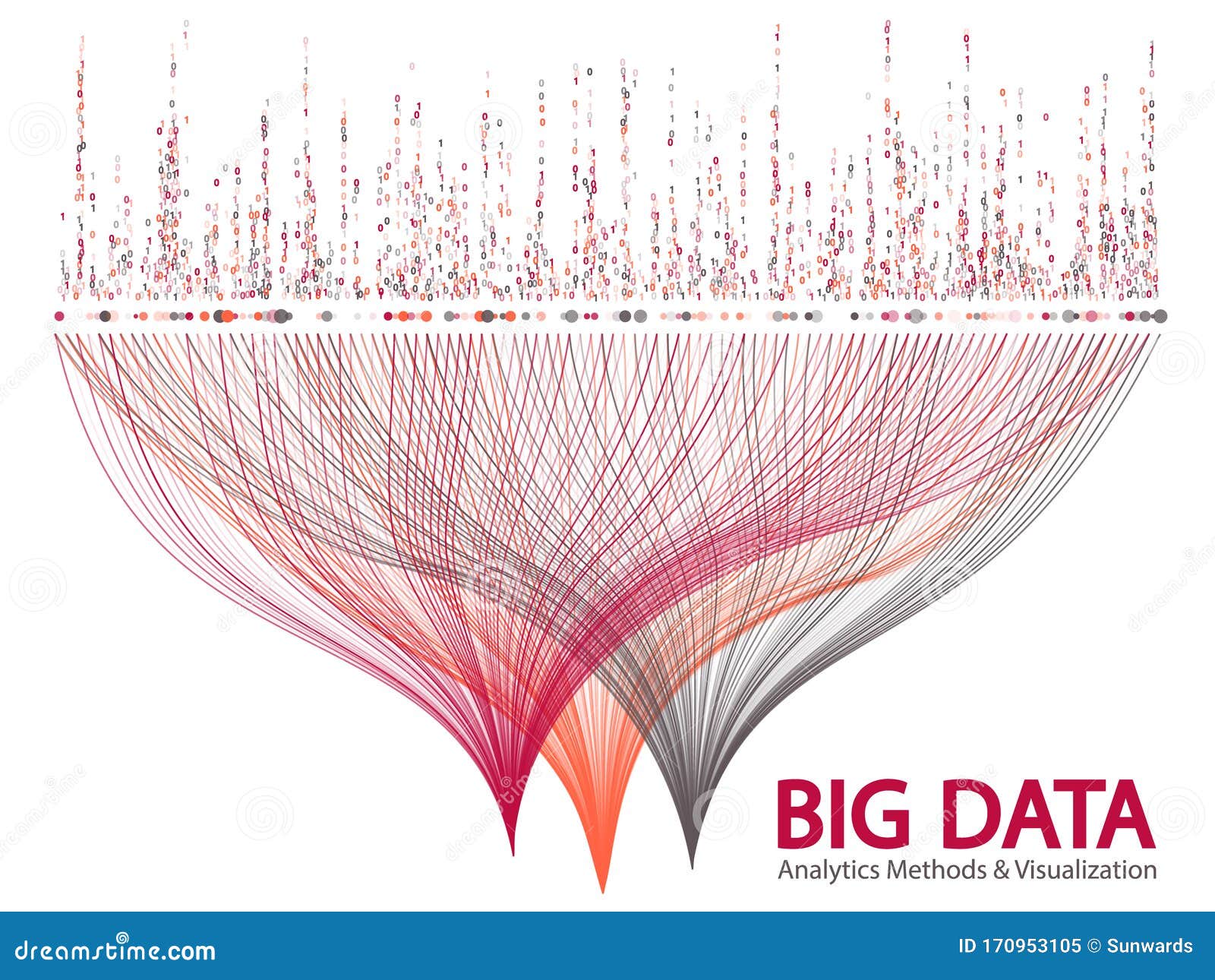 Big Data Visualization Concept Vector. Stock Vector - Illustration of information, matrix: 170953105