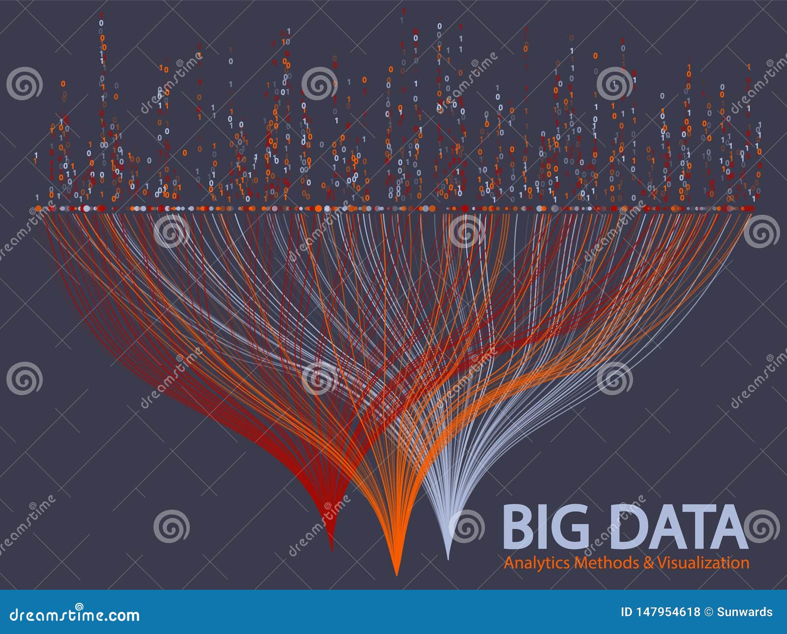 Big Data Visualization Concept Vector. Stock Vector - Illustration of concept, engineering ...