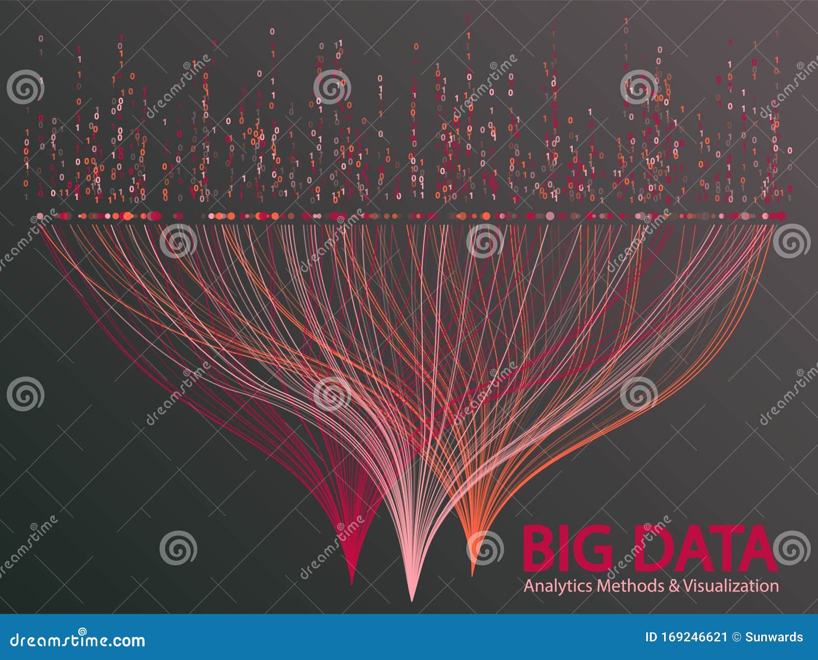 Big Data Visualization Concept Vector Stock Vector Illustration Of Design Cyberspace 169246621