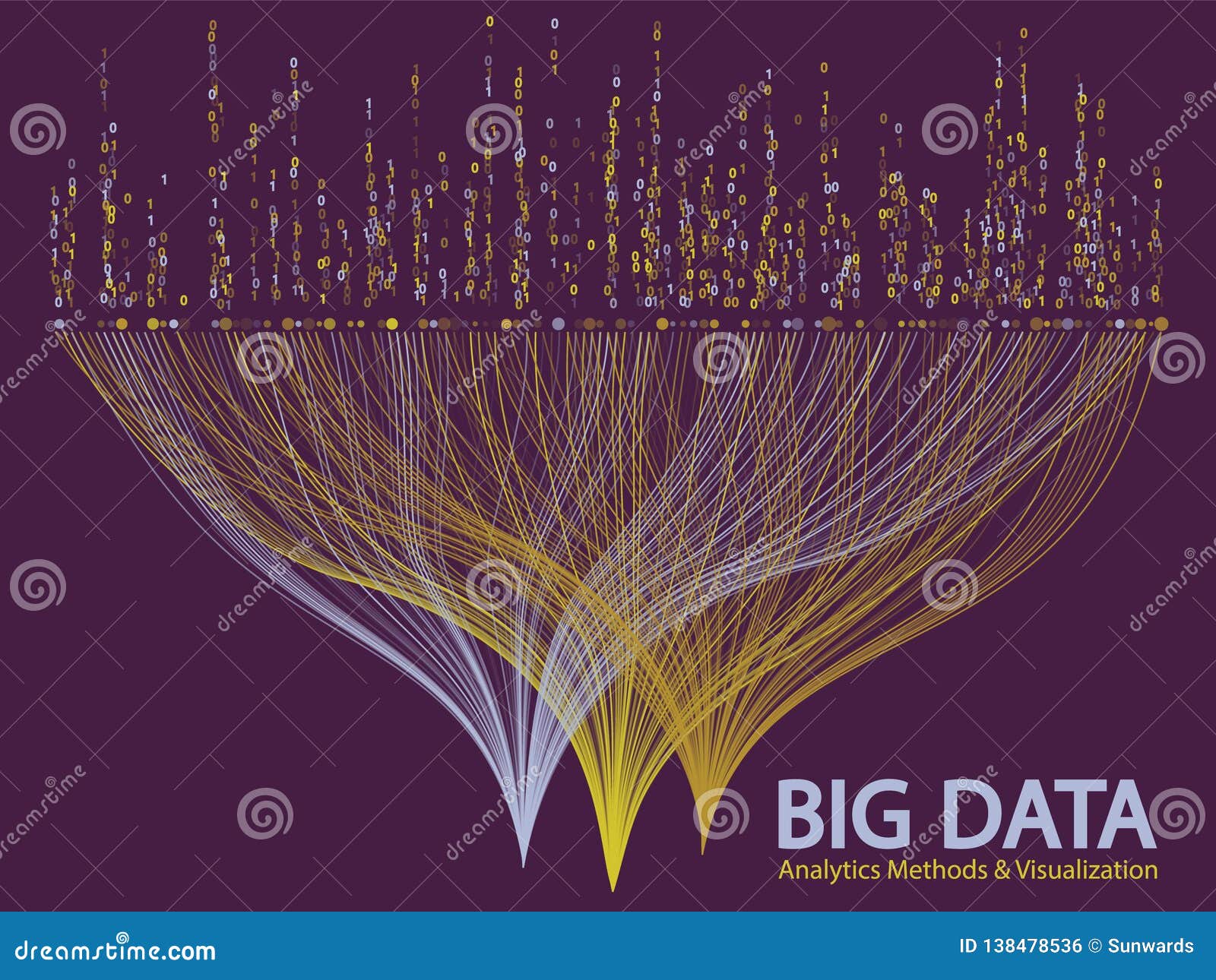 Big Data Visualization Concept Vector. Stock Vector - Illustration of science, matrix: 138478536