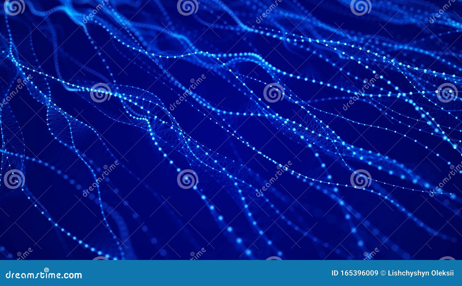 Big Data Visualization 3d Network Connection Structure Analytics Representation Digital