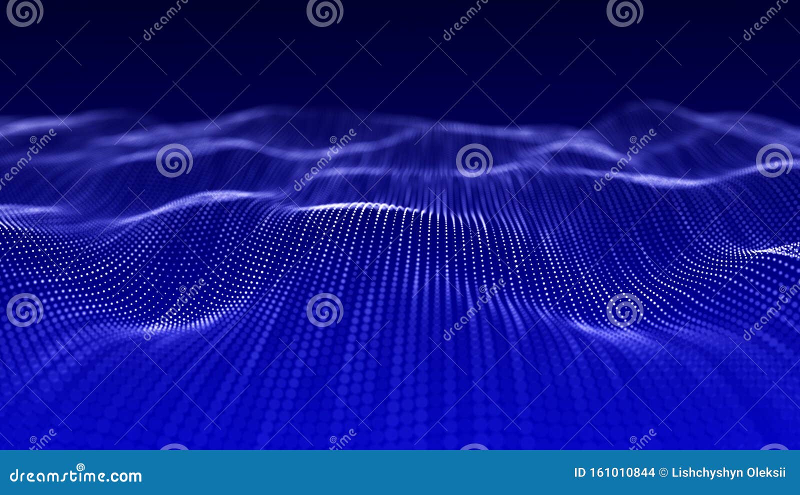 Big Data Visualization 3D. Technology Wave. Analytics Representation ...