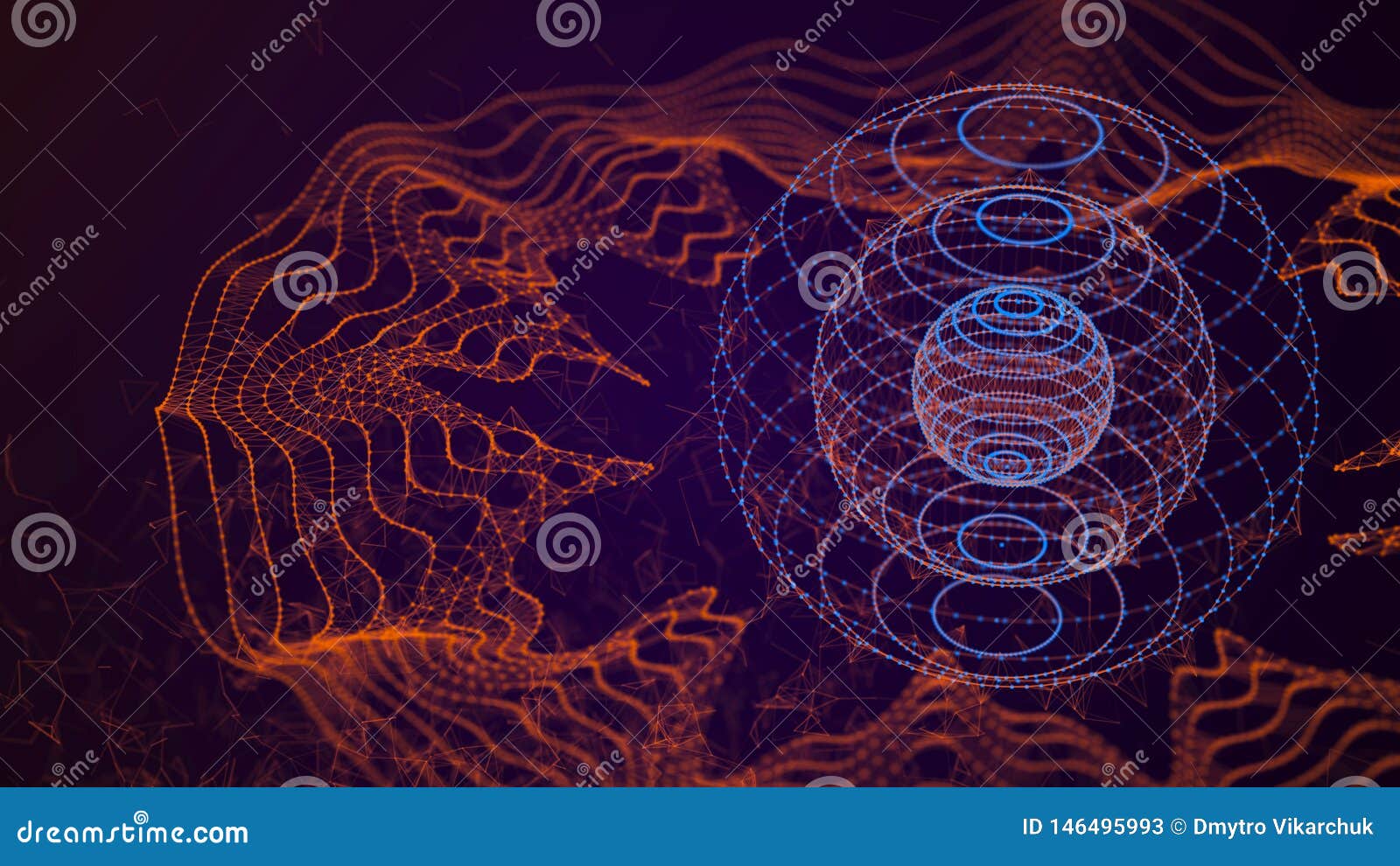 Big Data Visualization Data Array Visual Concept Abstract Background