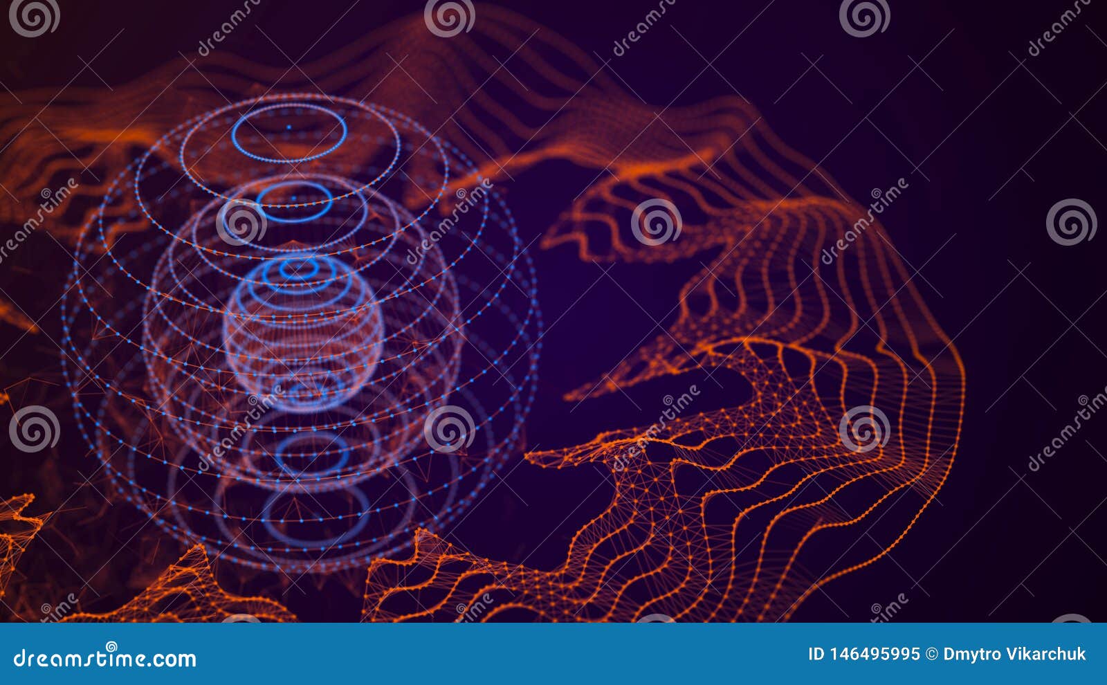 Big Data Visualization. Data Array Visual Concept. Abstract Background. Analytics Data ...