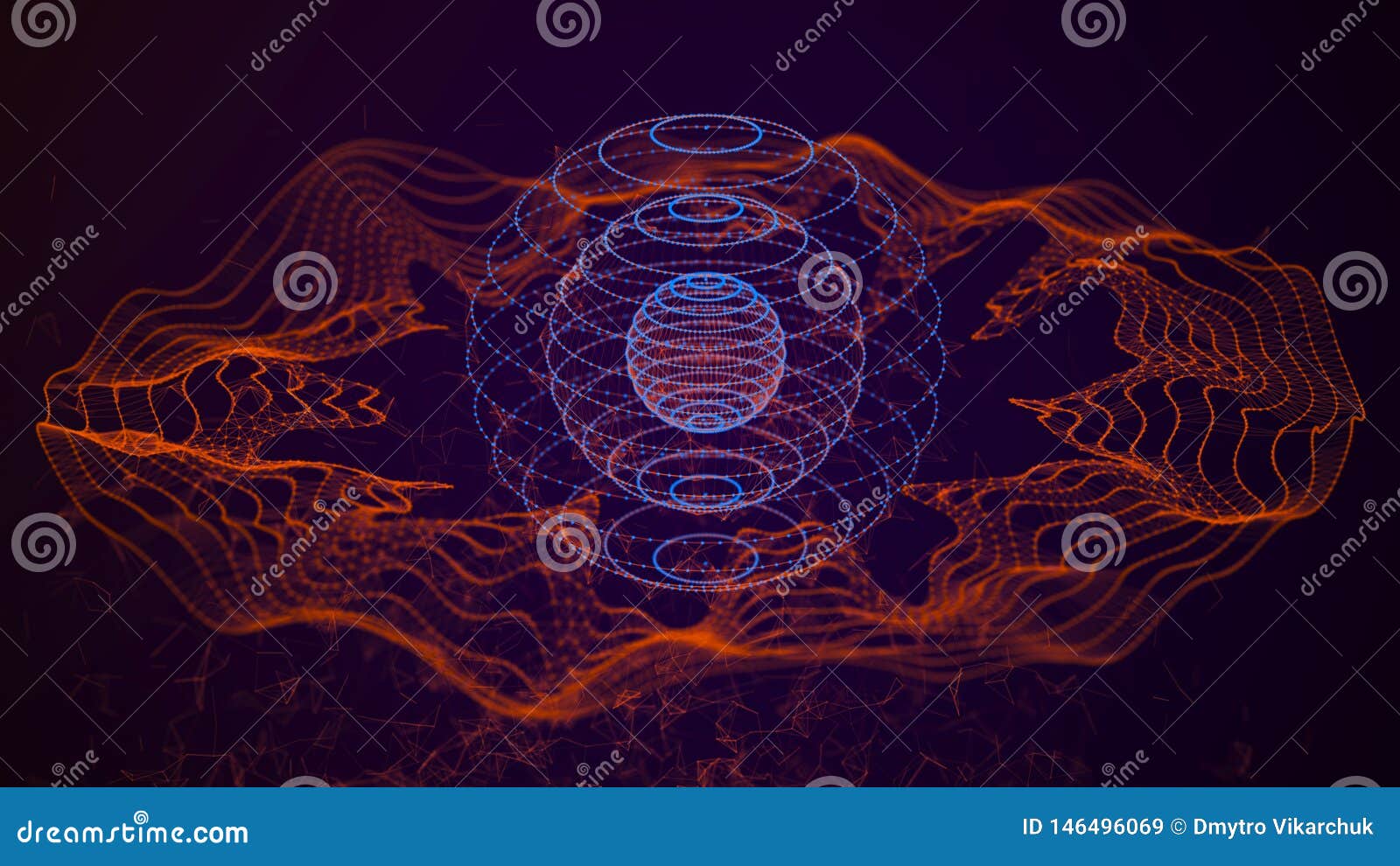 Big Data Visualization Data Array Visual Concept Abstract Background