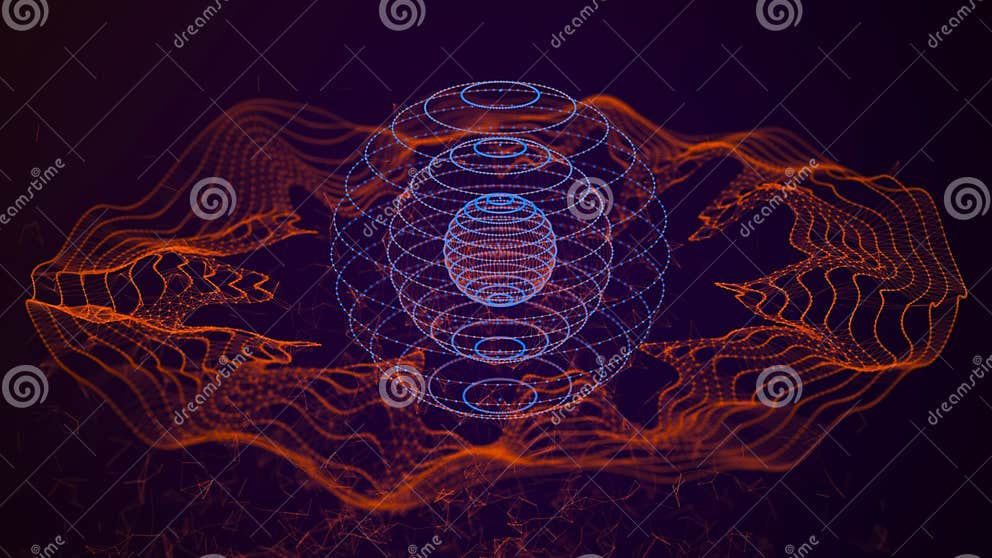 Big Data Visualization. Data Array Visual Concept. Abstract Background. Analytics Data ...