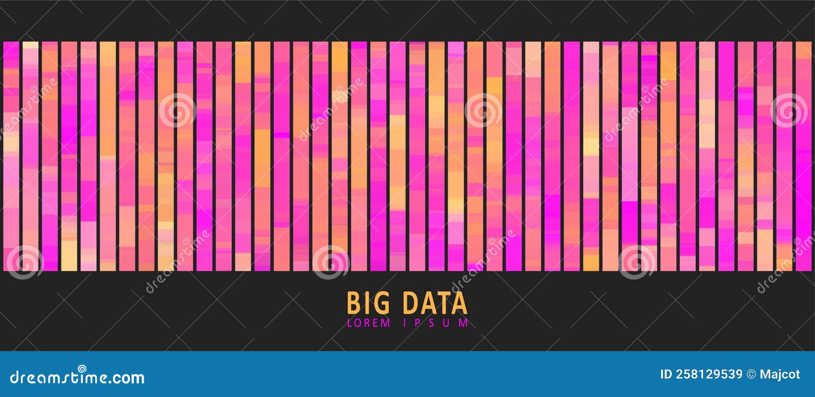 Big data visualization stock vector. Illustration of genome - 258129539