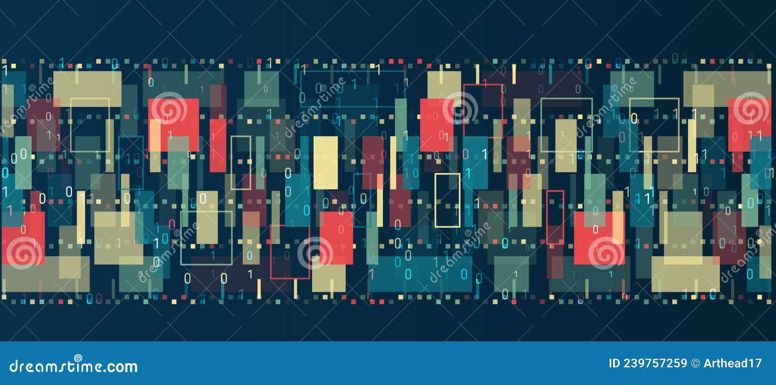 Big Data Visualization A Dynamic Array Of Information Data Sorting