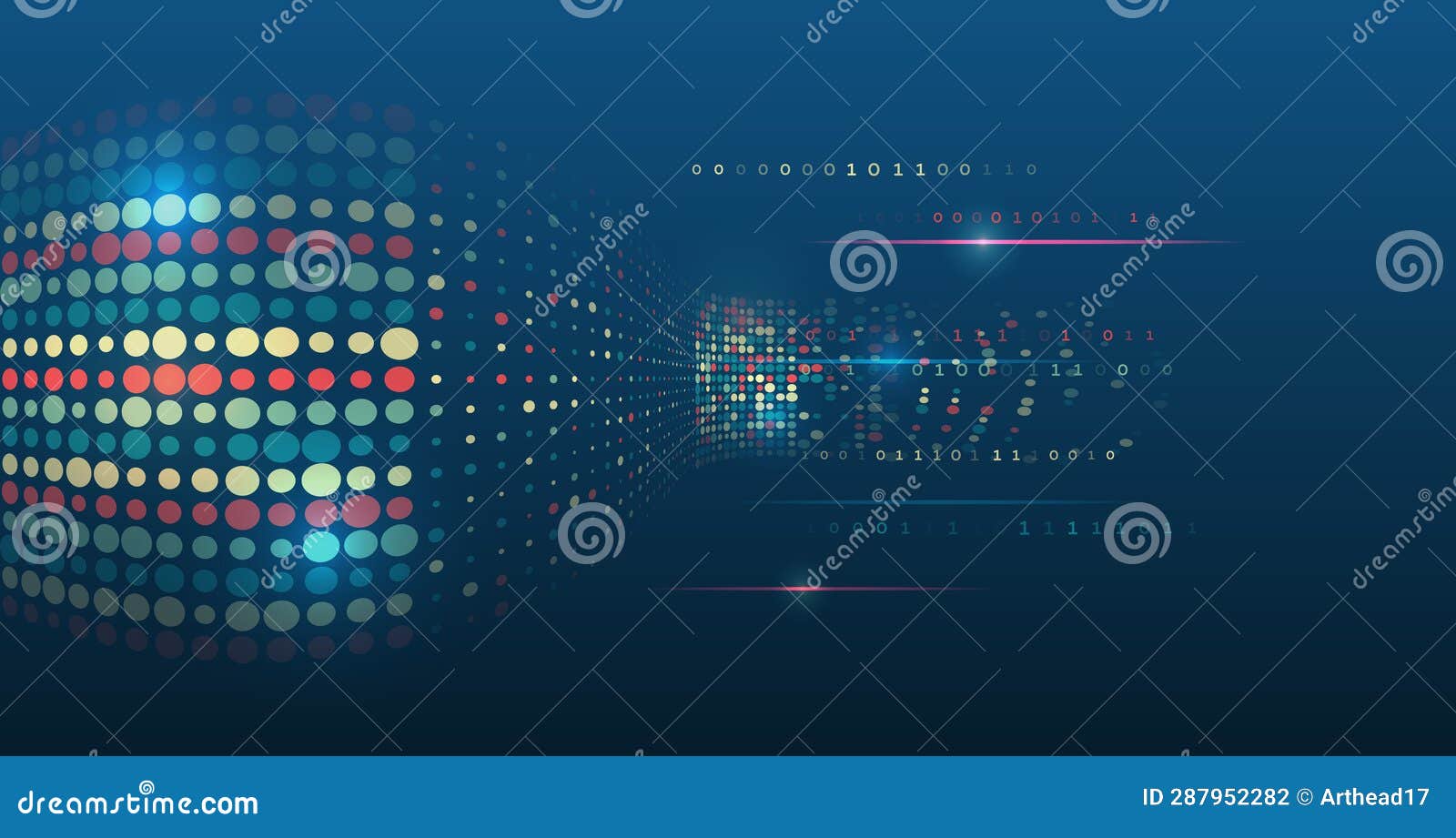 Big Data Visualization A Dynamic Array Of Information Data Sorting Process Big Data Stream