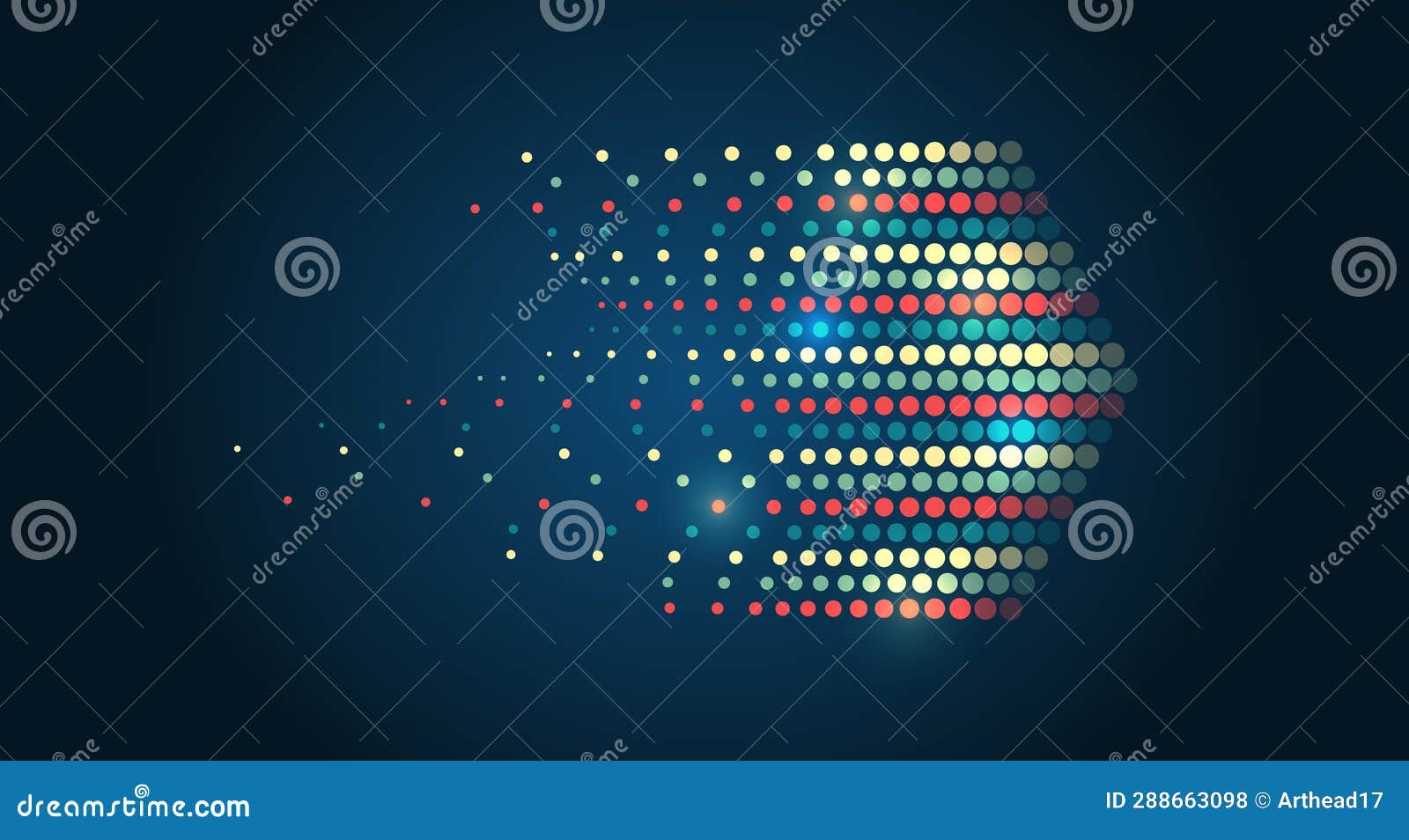 Big Data Visualization A Dynamic Array Of Information Data Sorting Process Big Data Stream