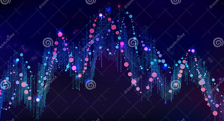 Big Data Visualization. Futuristic Info Graphic Stock Photo - Image of ...