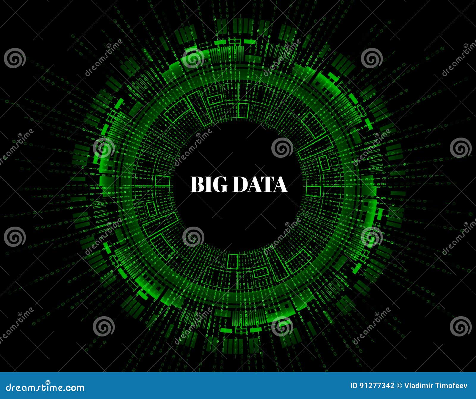 Big Data Visualization. Futuristic Infographic. Information Aesthetic ...