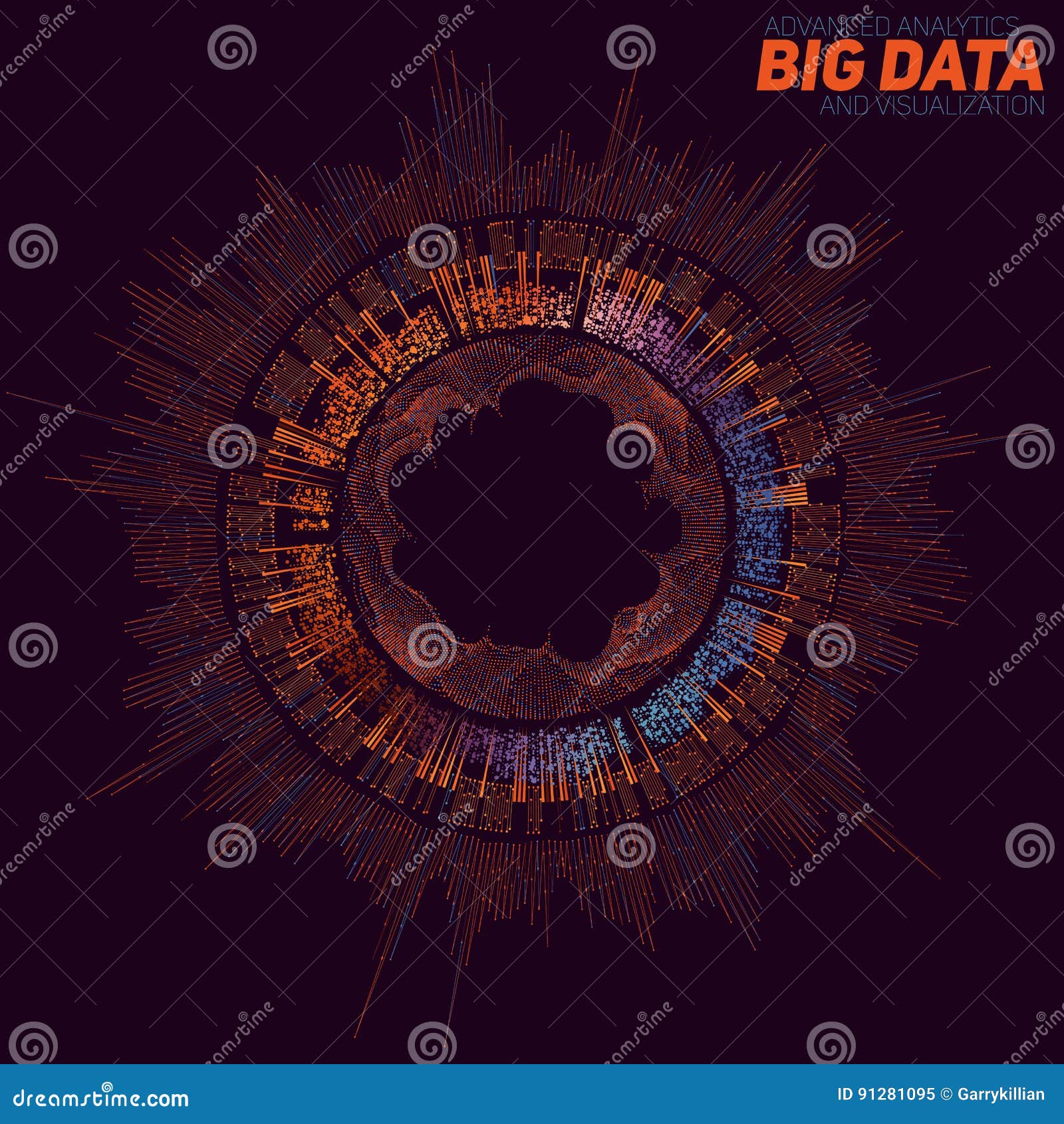 Big Data Visualization. Futuristic Infographic. Information Aesthetic ...