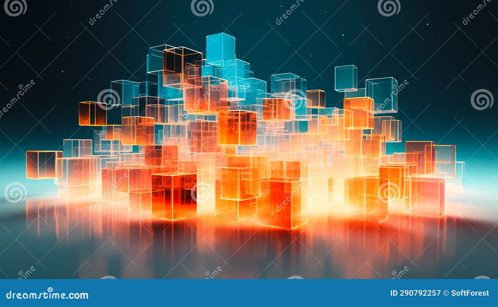 Big Data Visualization. Futuristic Infographics Aesthetic Design ...