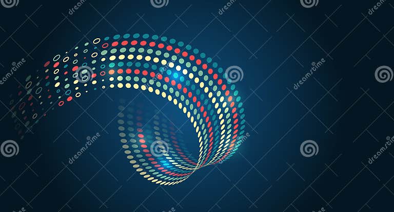 Big Data Visualization. Futuristic Network or Business Analytics. Structuring the Flow of ...