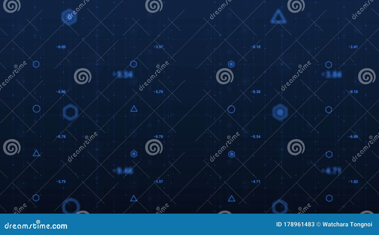 Big Data Visualization, Grid Data Driven Technology Futuristic Digital ...