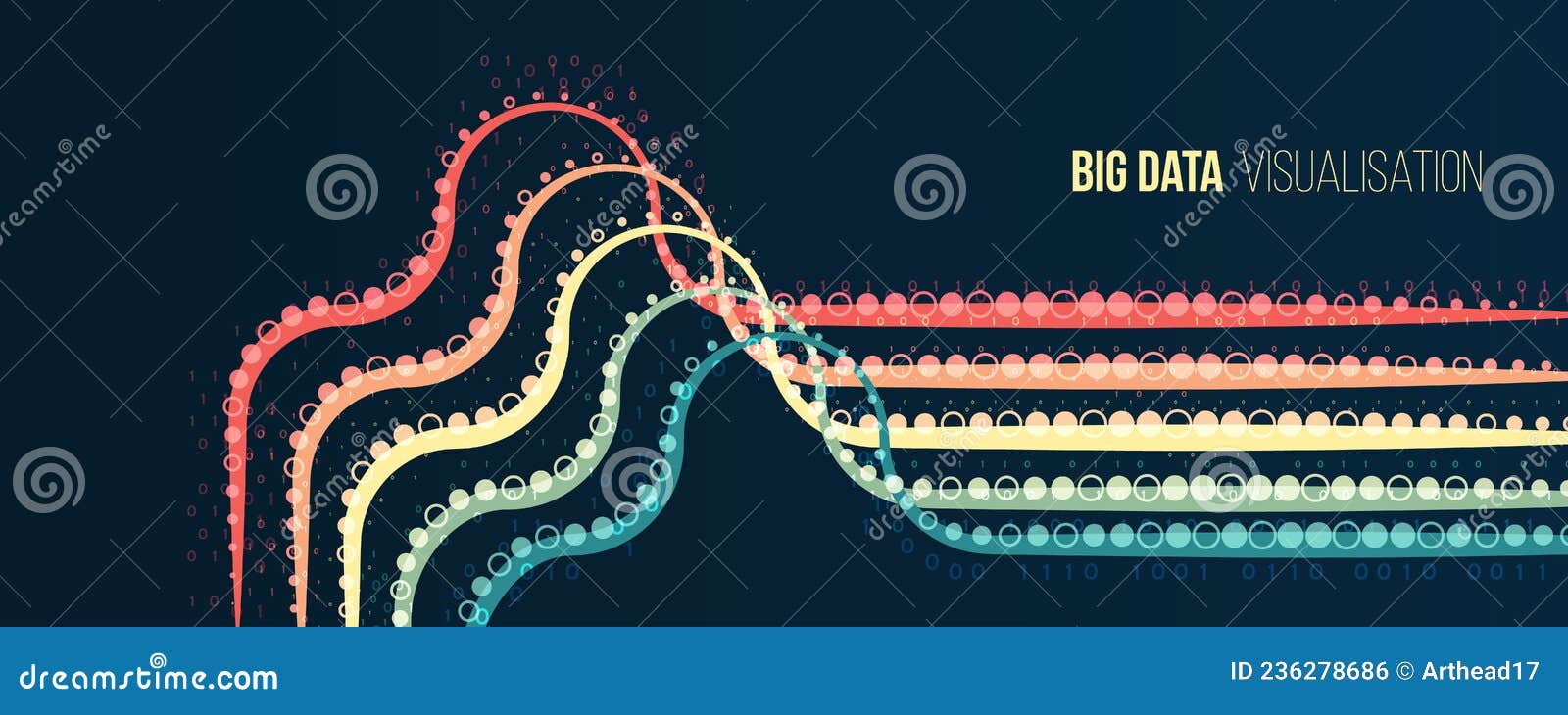 Big Data Visualization Information Analytics Concept Abstract Stream