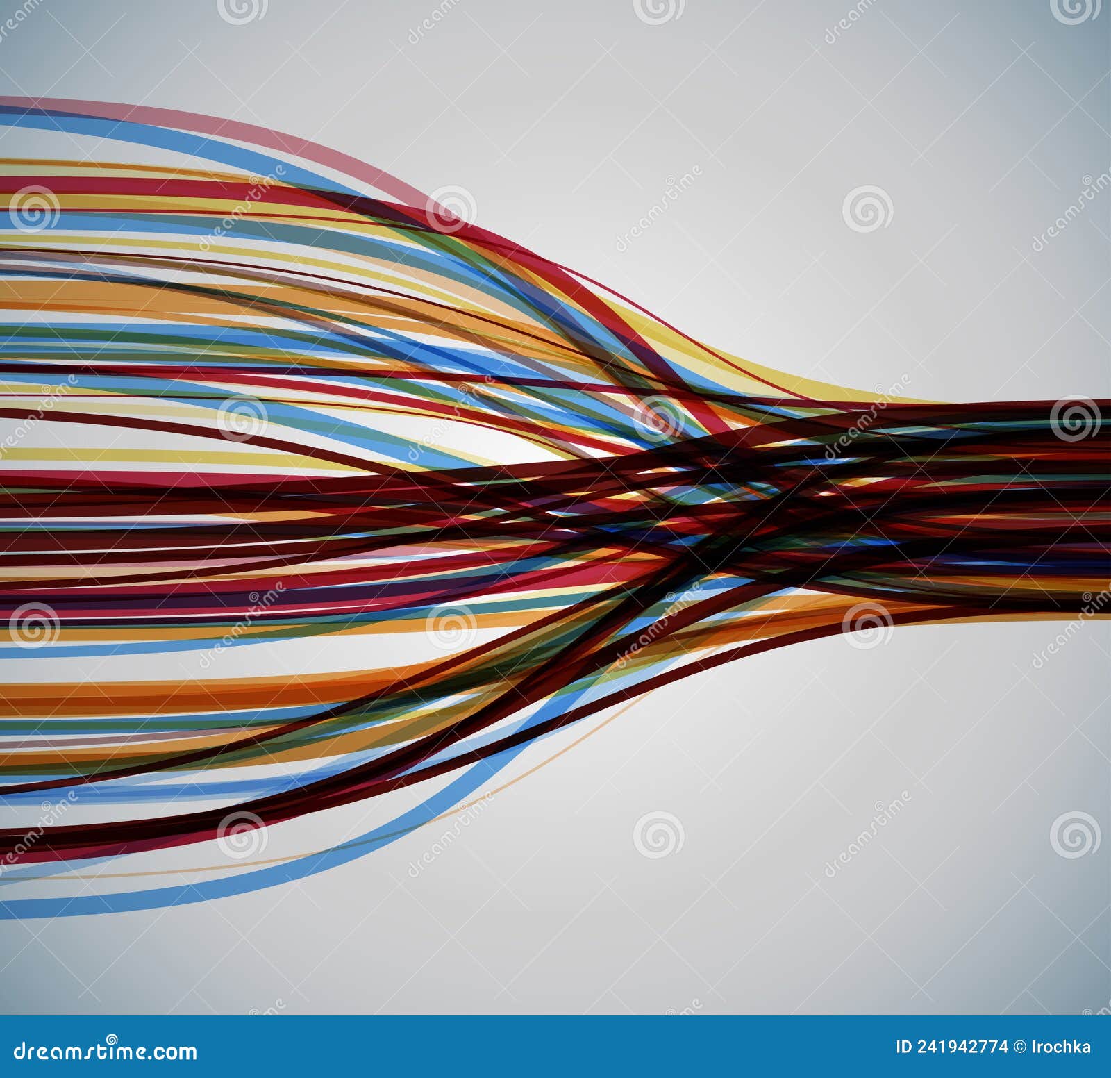 Big Data Visualization Information Analytics Concept Abstract Stream Information With Line