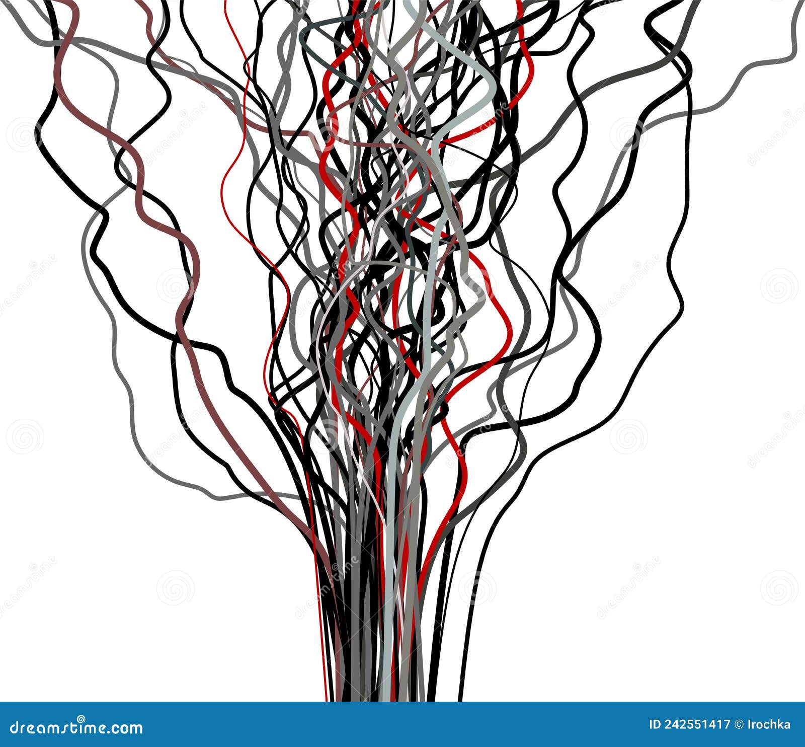 Big Data Visualization. Information Analytics Concept. Abstract Stream ...