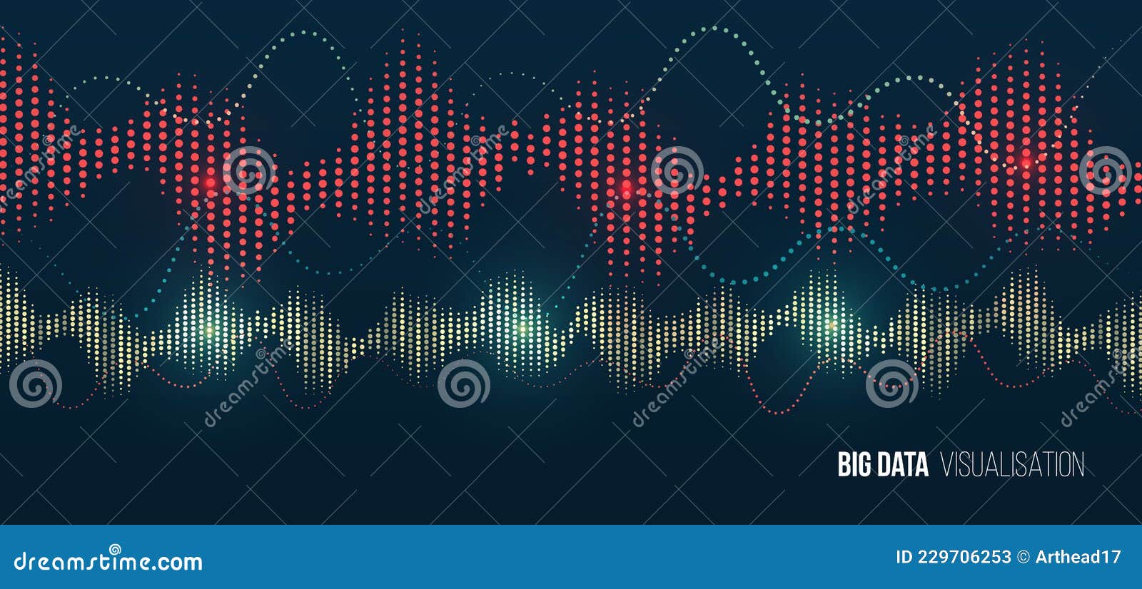 Big Data Visualization Information Analytics Concept Abstract Stream