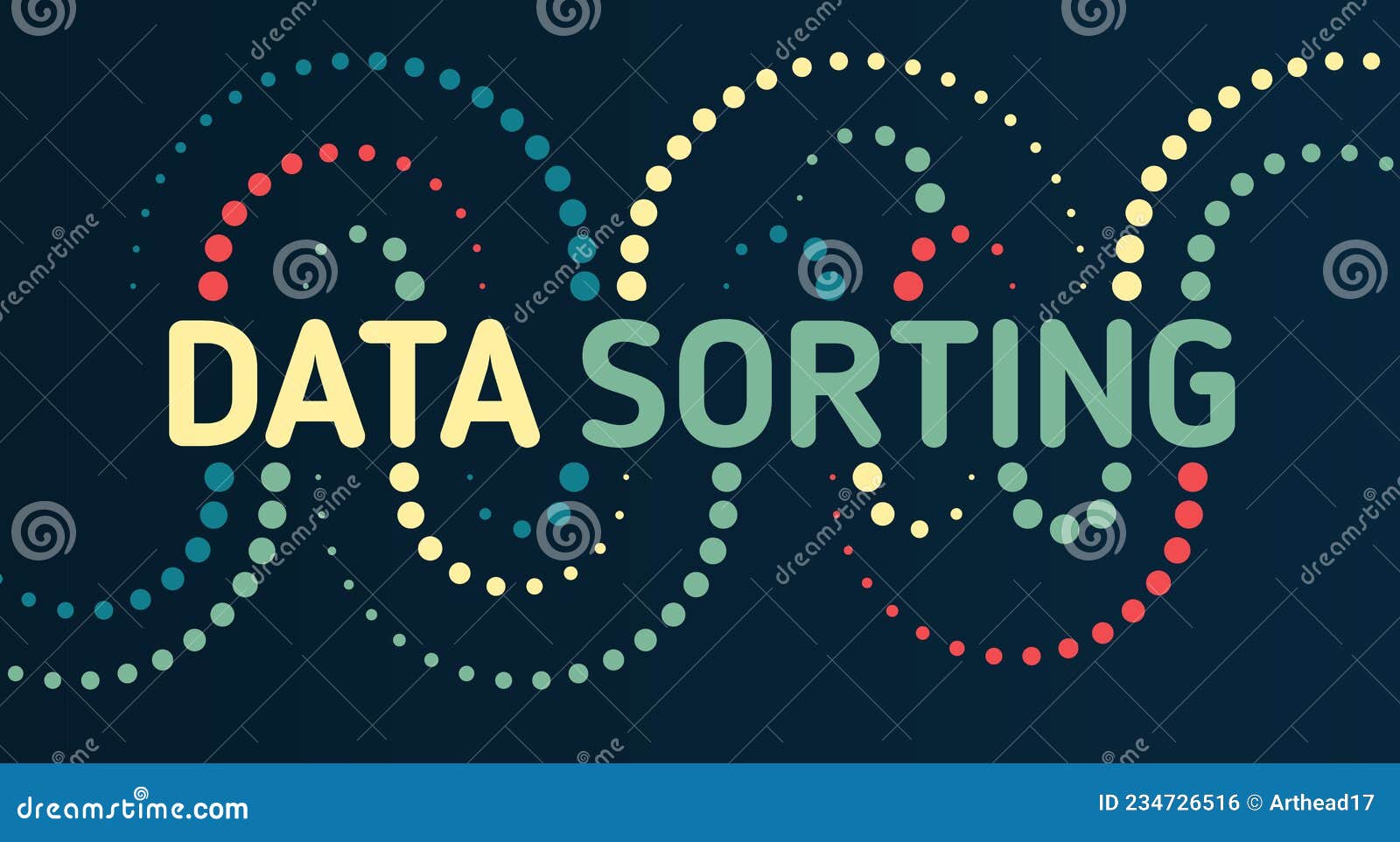 Big Data Visualization Information Analytics Concept Sorting Data