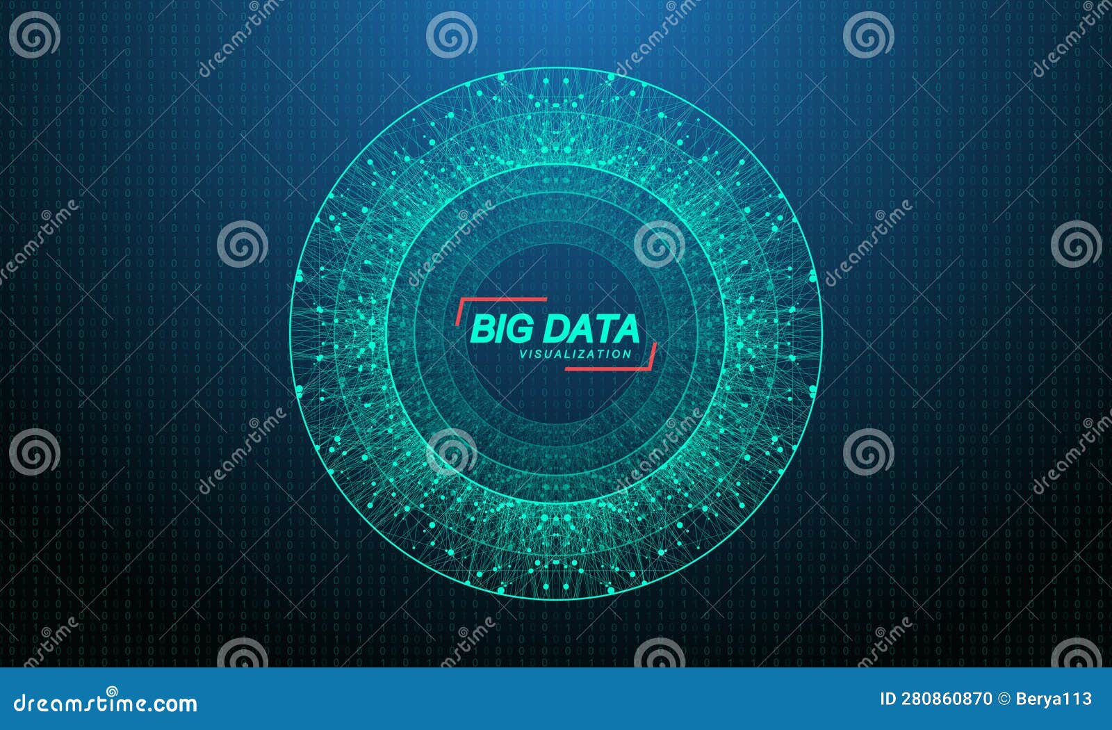 Big Data Visualization Logo Template Concept. Quantum Computing ...