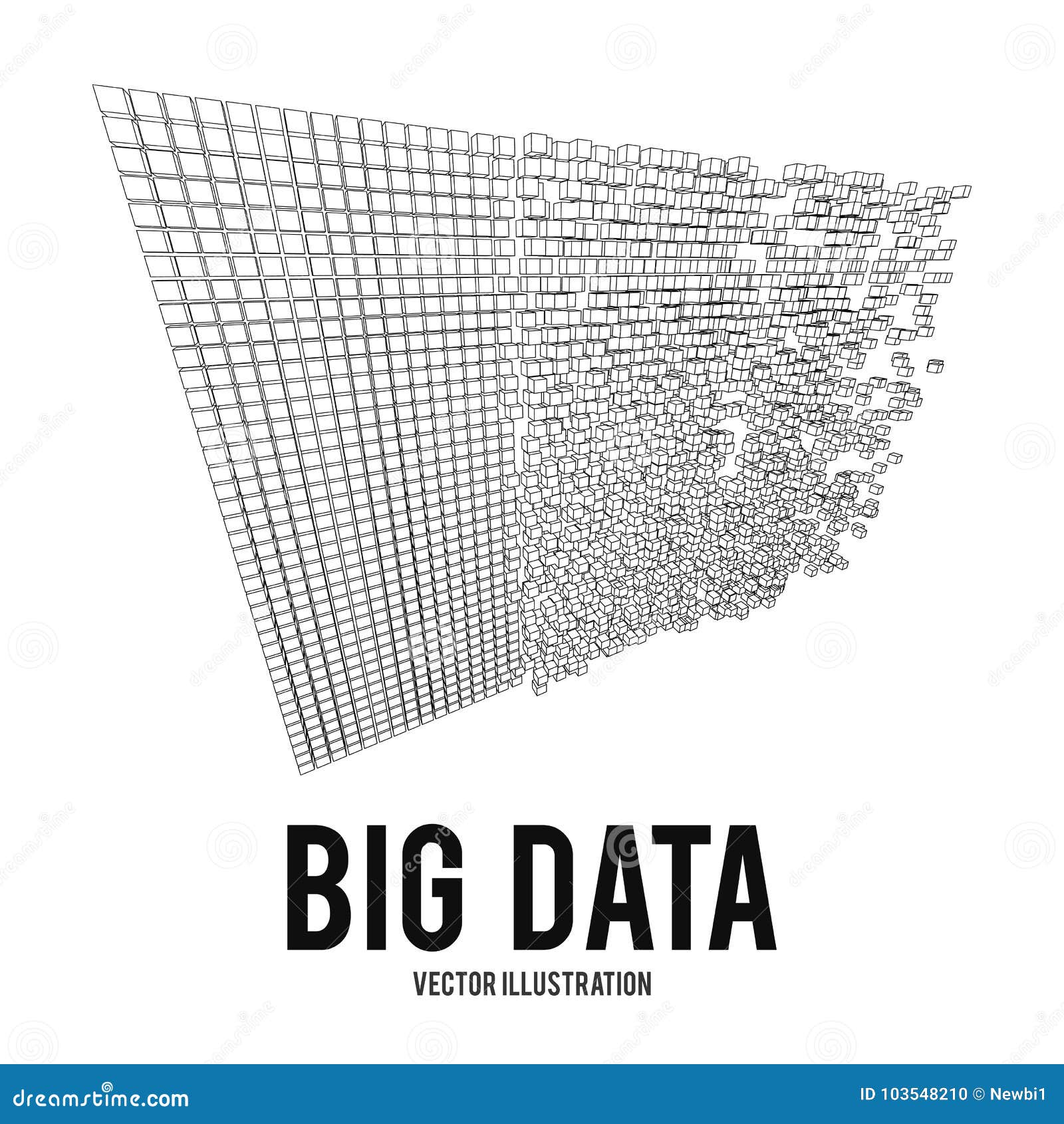 Big Data Visualization Vector Concept Stock Vector - Illustration of ...