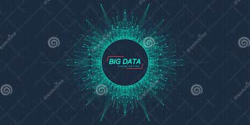 Big Data Visualization. Big Data Machine Learning Algorithms. Data Array Visualization Stock ...