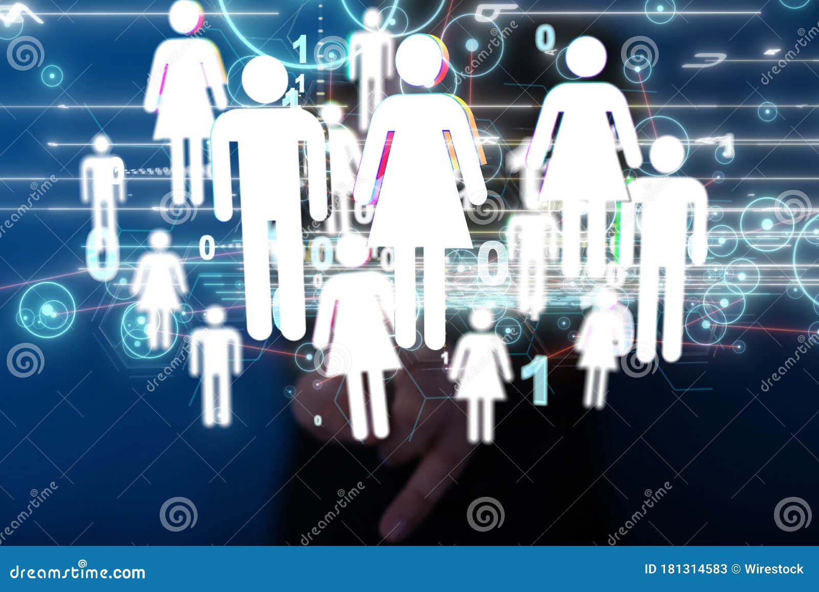 A Big Data Visualization Network Connection Structure Stock Image Image Of Computer Finance