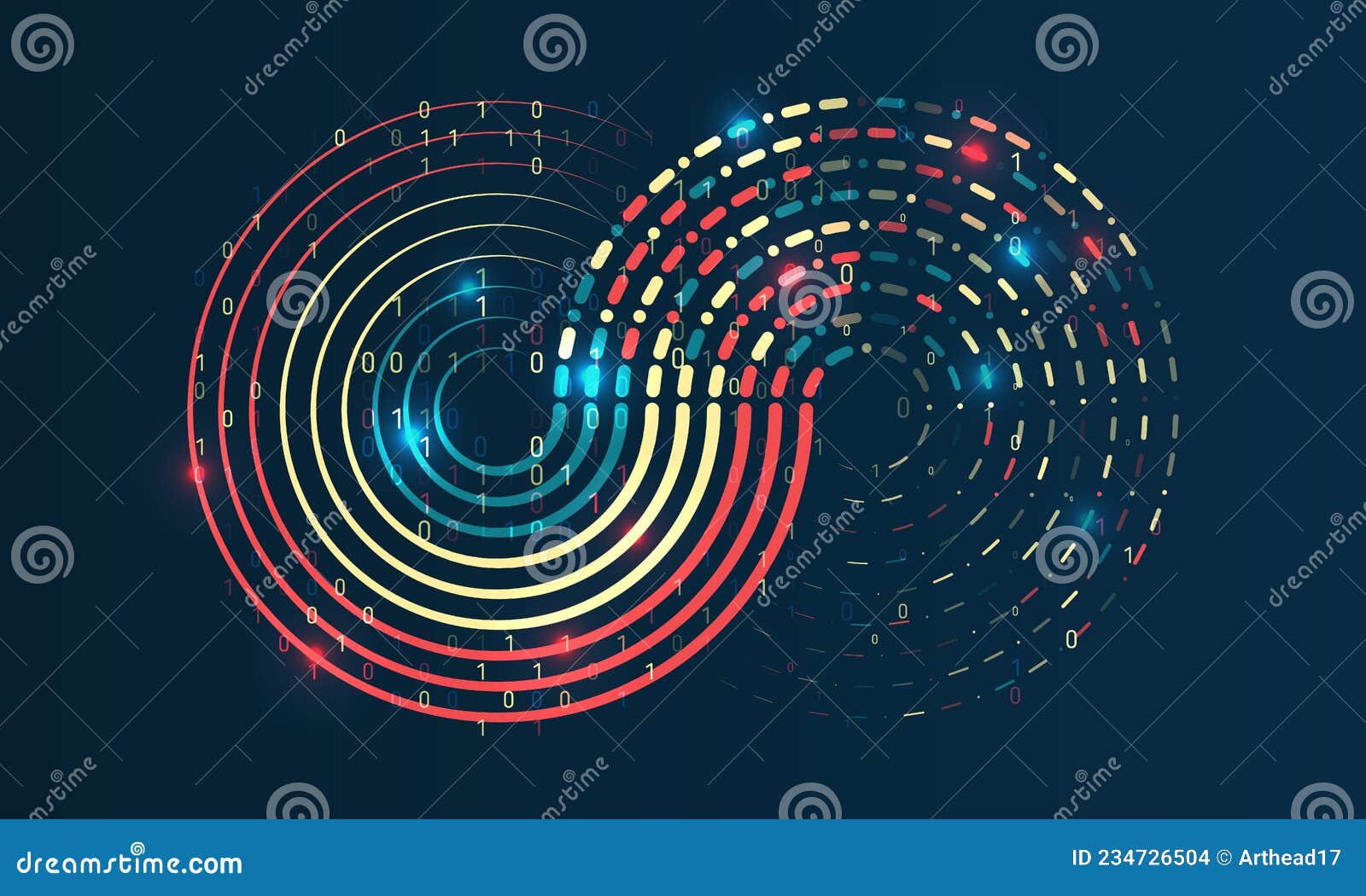 Big Data Visualization Processing Of Data Arrays Sorting Filtering Machine Algorithms Data