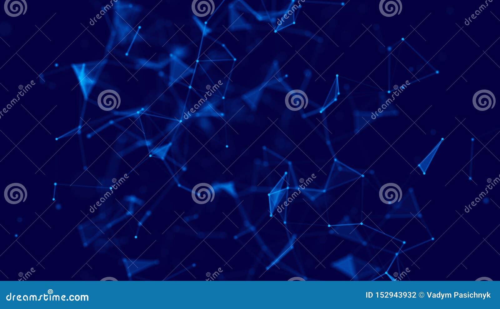 Big Data Visualization. Science Background. Big Data Complex with Compounds. Lines Plexus Stock ...