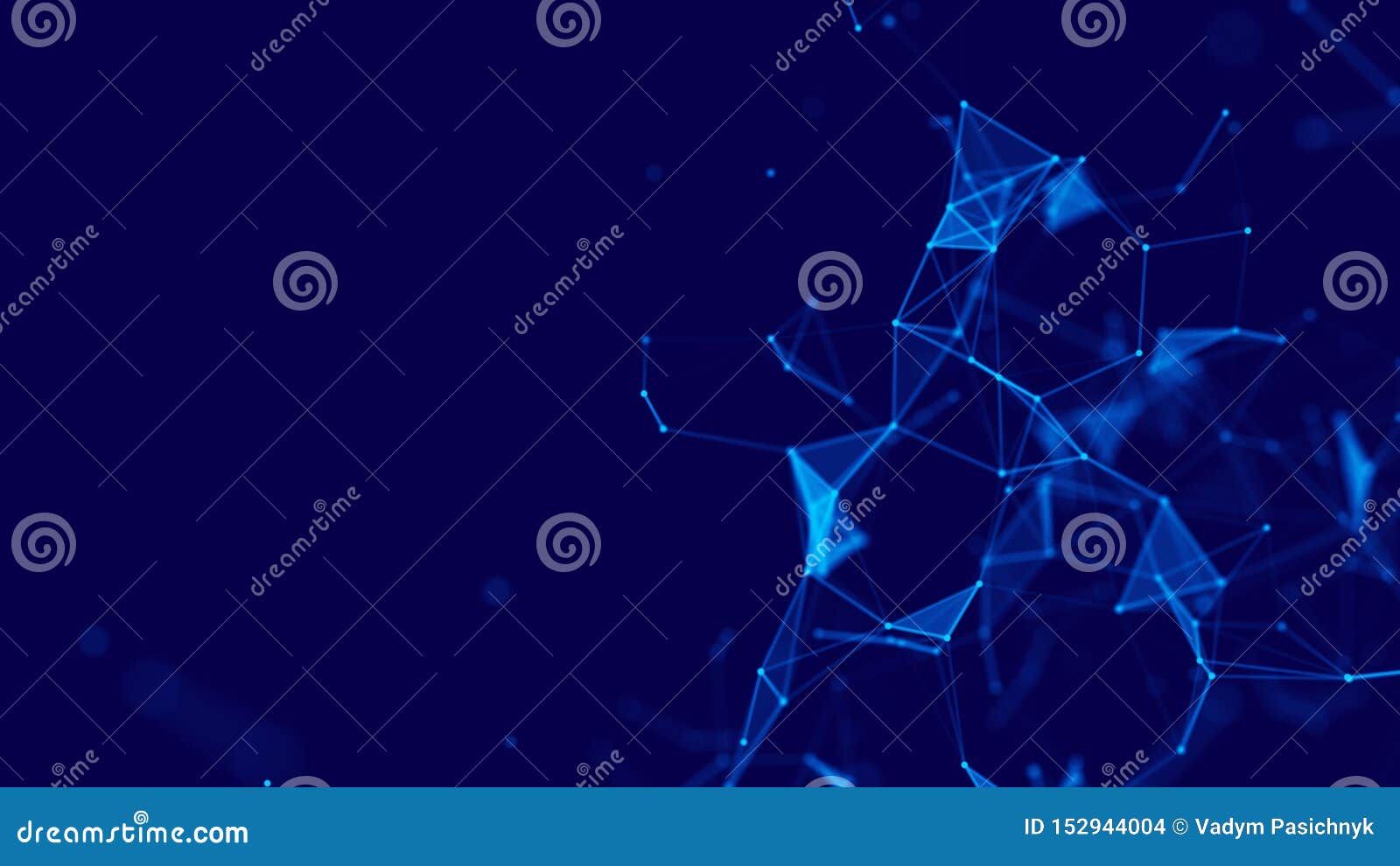 Big Data Visualization. Science Background. Big Data Complex with Compounds. Lines Plexus Stock ...