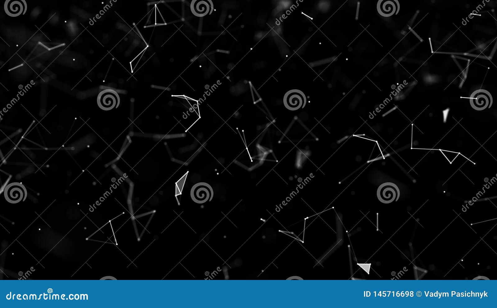 Big Data Visualization. Science Background Stock Illustration ...