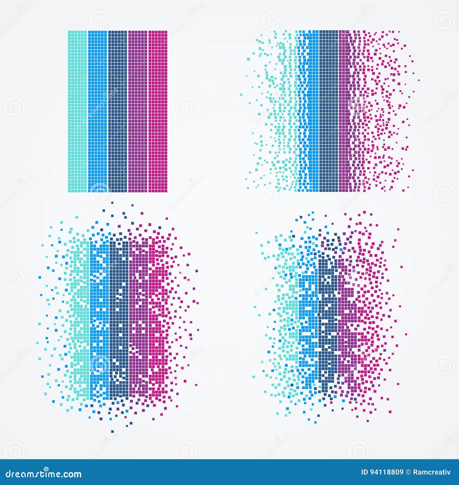 Big Data Visualization. Technology Computer Algorithm Stock Vector ...