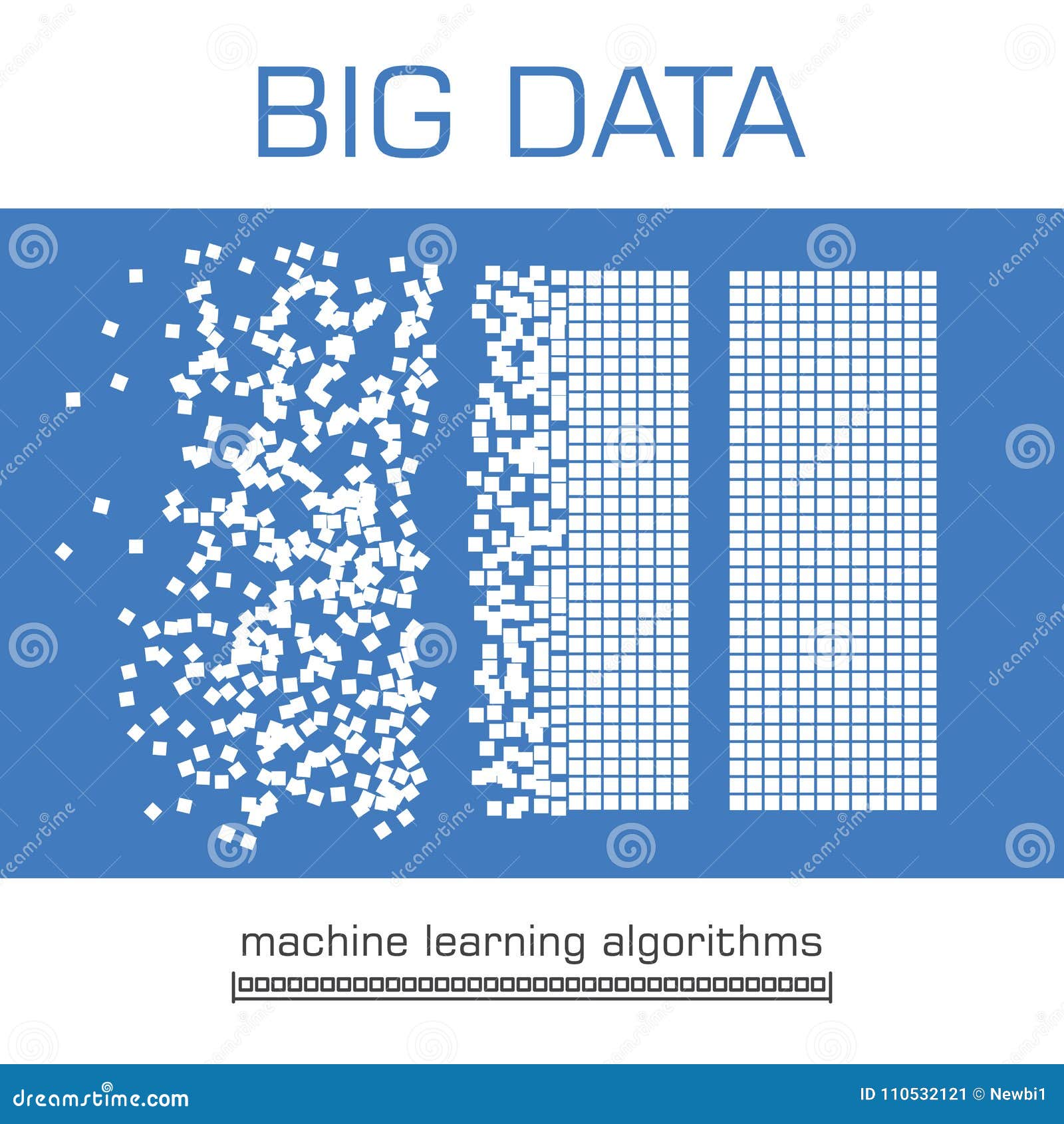 Big Data Visualization Vector Background. Stock Vector - Illustration ...