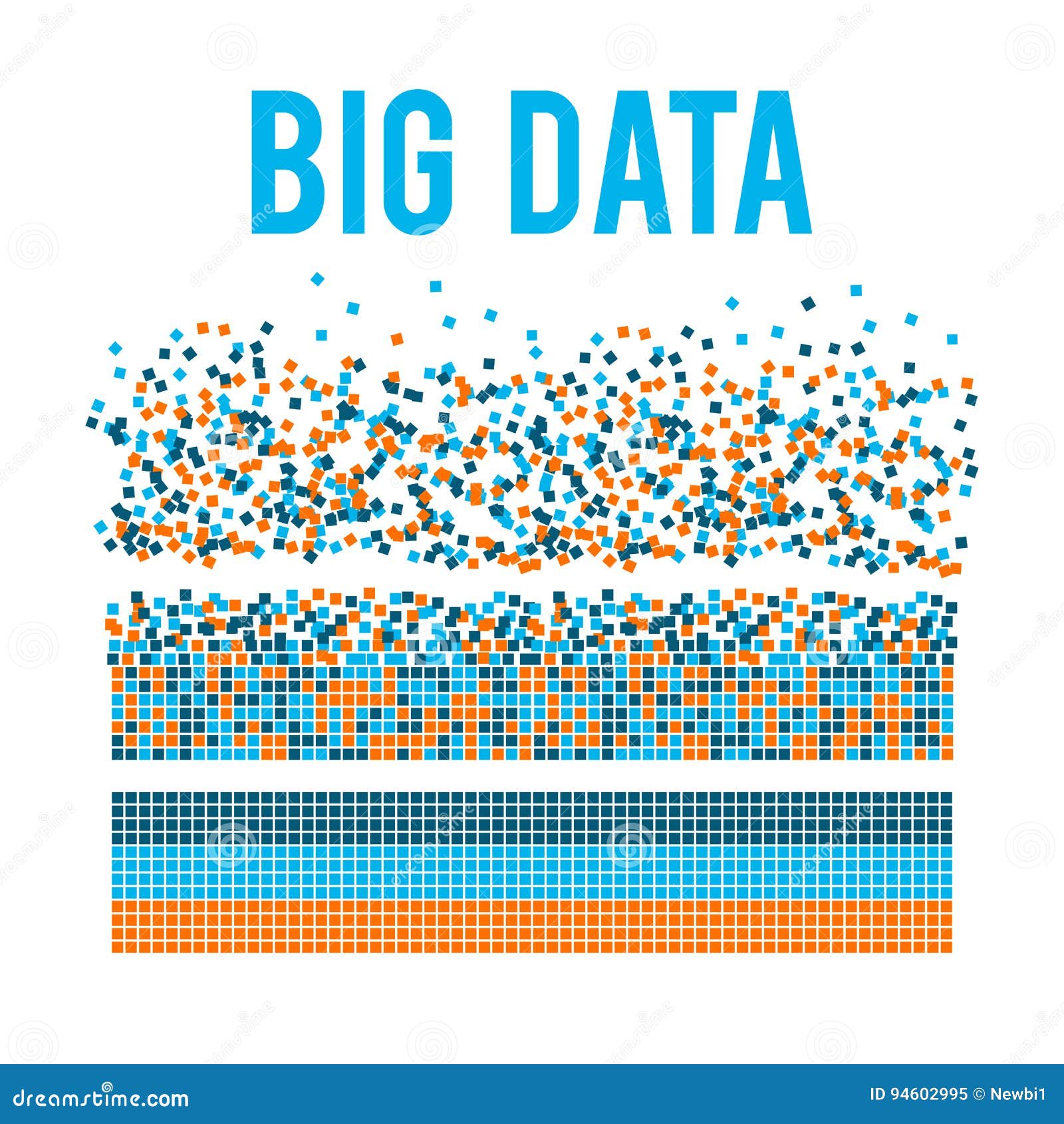 Big Data Visualization Vector Background. Stock Vector - Illustration ...