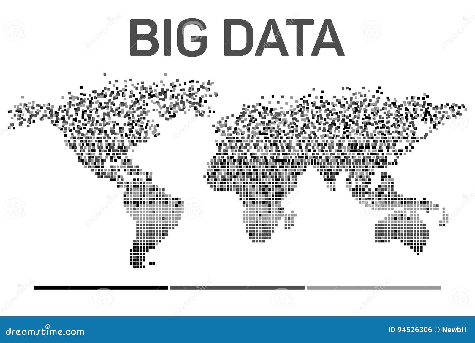 Big Data Visualization Vector Background. Stock Vector - Illustration ...