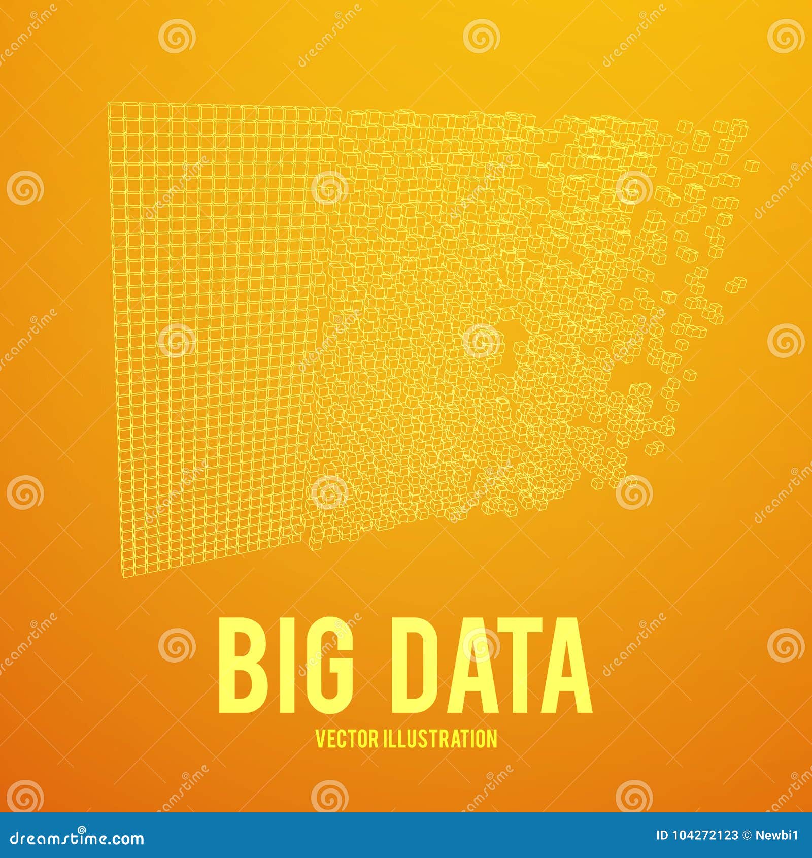 Big Data Visualization Vector Concept Stock Vector - Illustration of ...