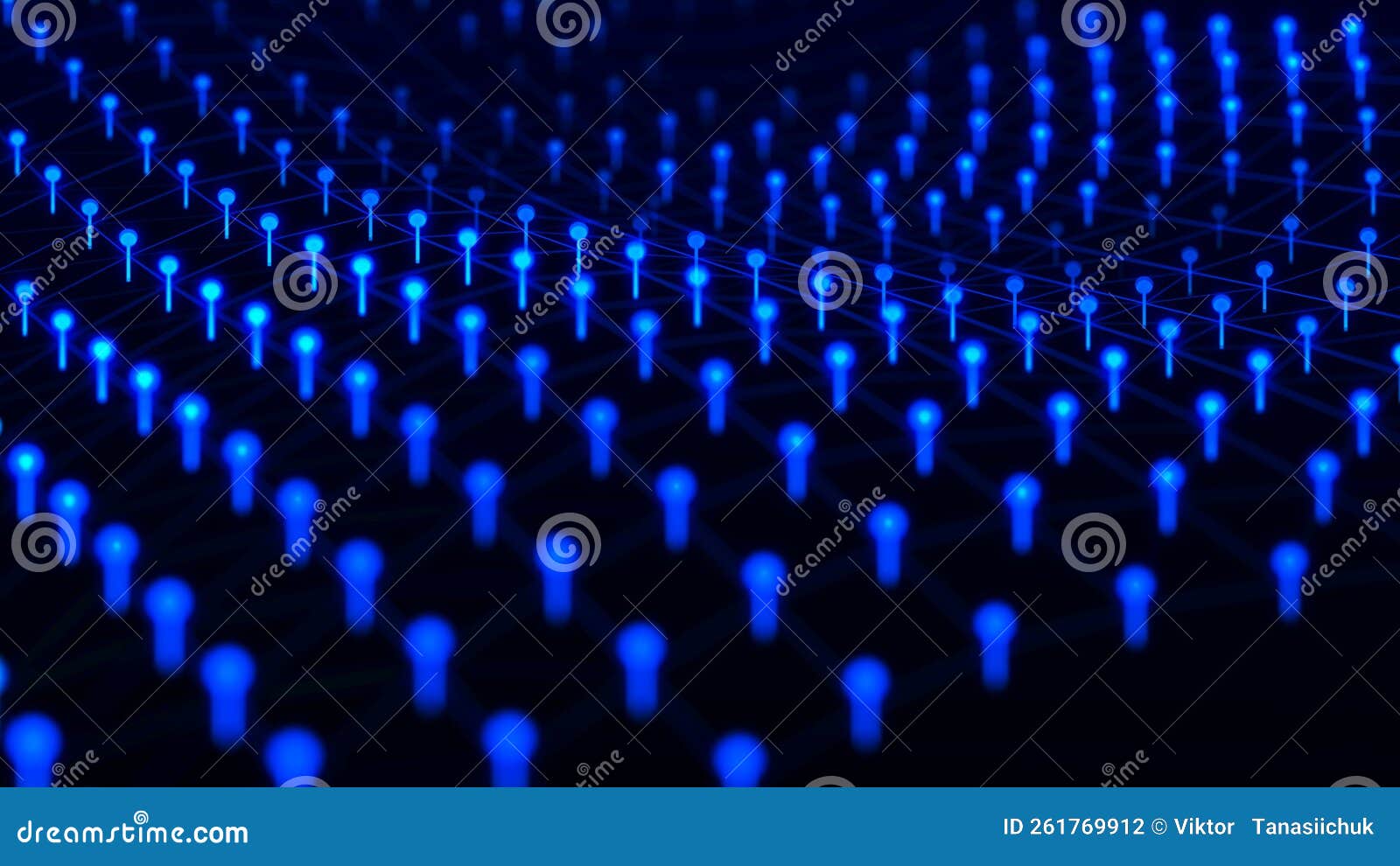 Big Data Visualization Computer Code Data Networks Concept Of