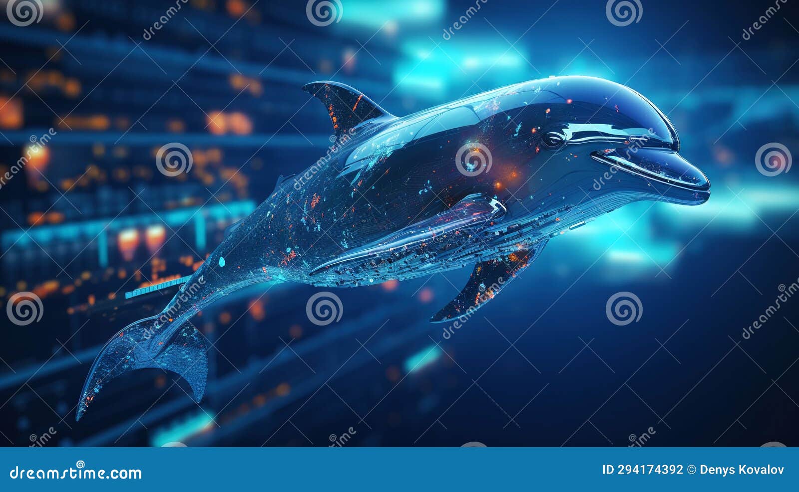 Big Data Visualization Where a Digital Dolphin Swims in the Data Stream ...