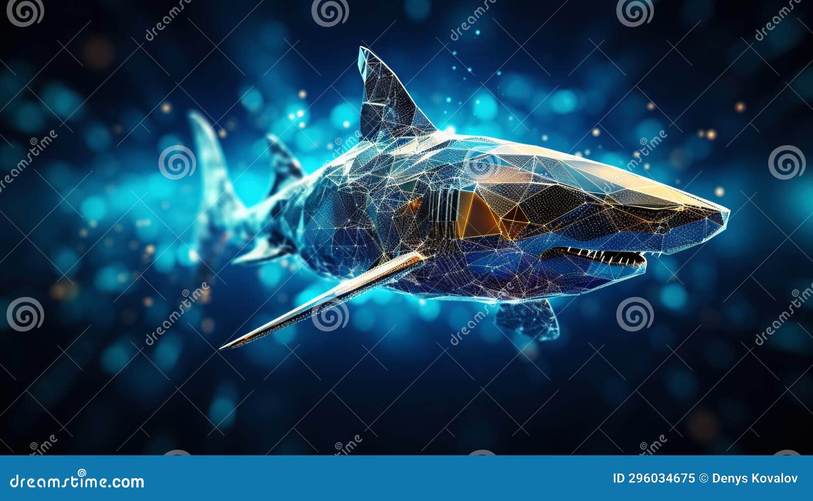 Big Data Visualization Where a Digital Shark Swims in the Data Stream ...