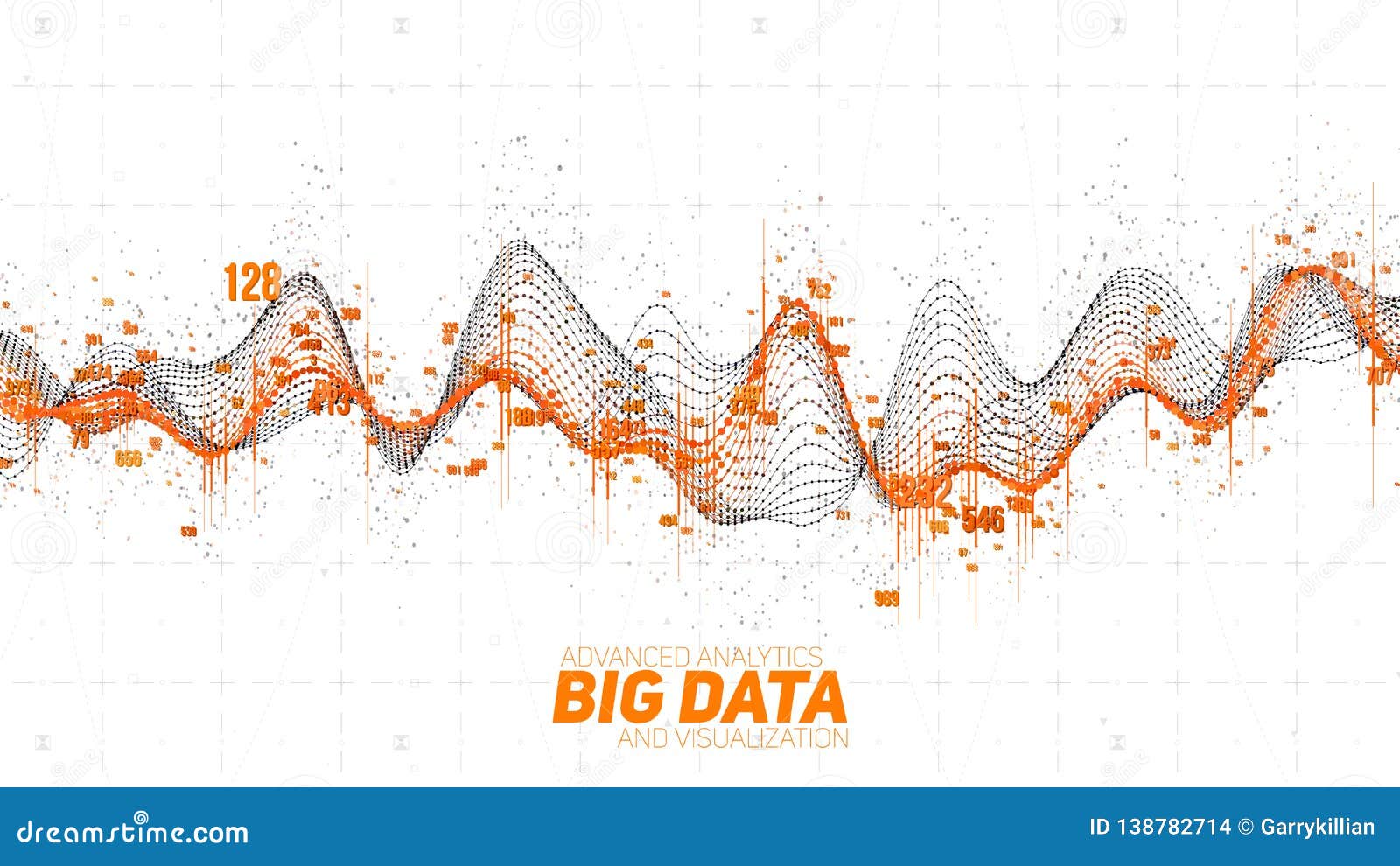 Big Data Wave Visualization Futuristic Infographic Information Aesthetic Design Visual Data