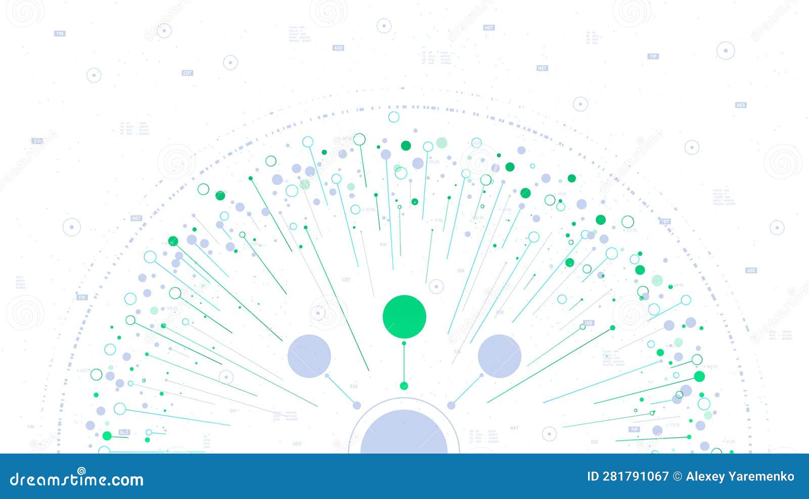 Big Data White Banner Concept Stock Vector - Illustration of futuristic ...