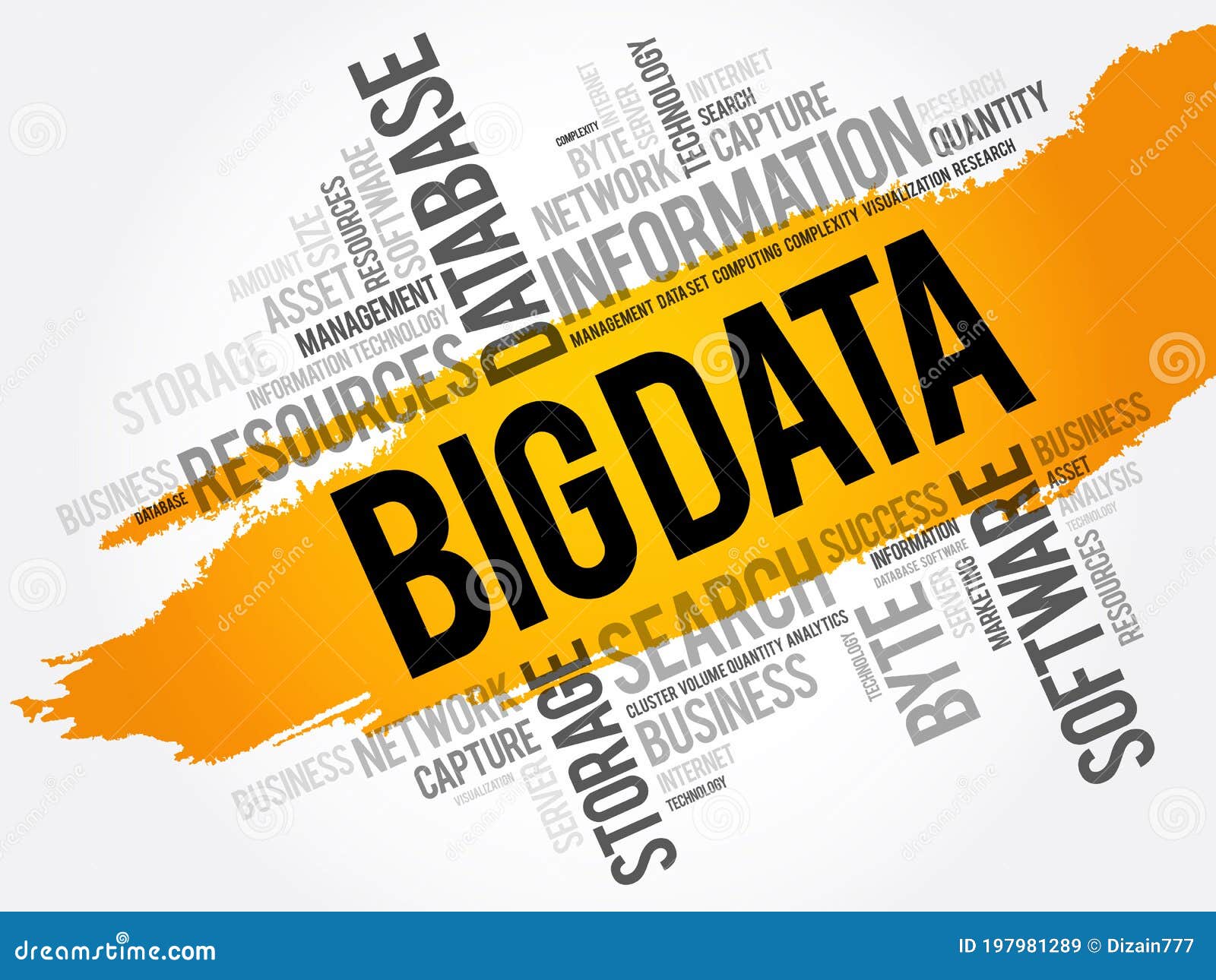 Big Data Word Cloud Collage Stock Illustration - Illustration of search ...