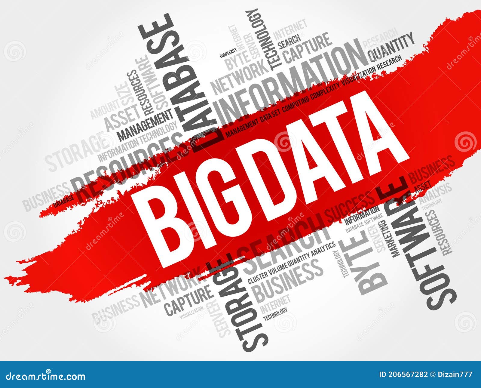 Big Data word cloud stock illustration. Illustration of management ...