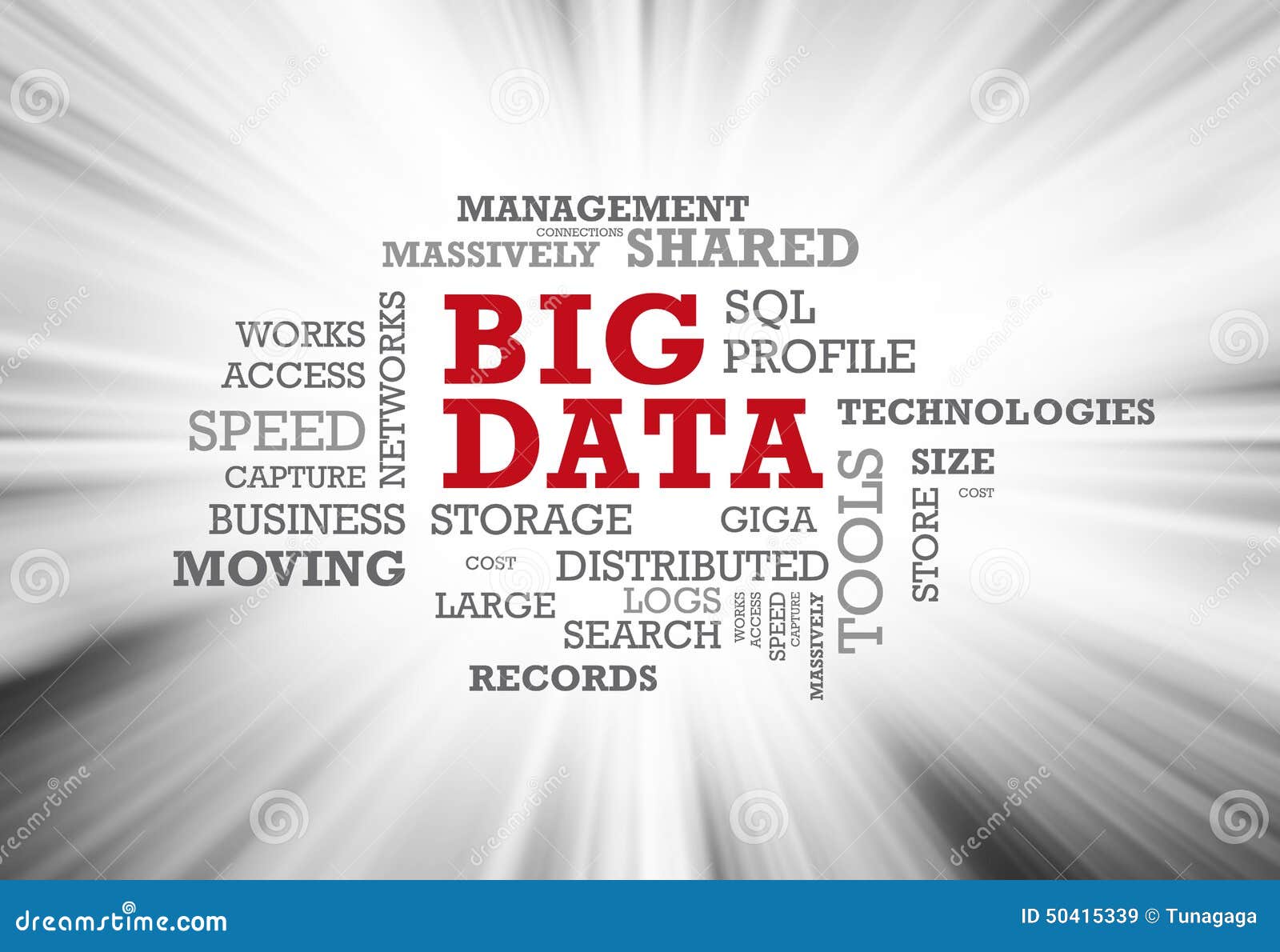Big data word cloud stock illustration. Illustration of complexity ...