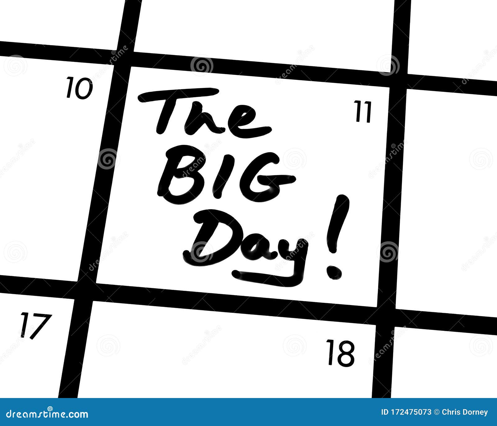 The BIG Day stock image. Image of memo, concept, break - 172475073