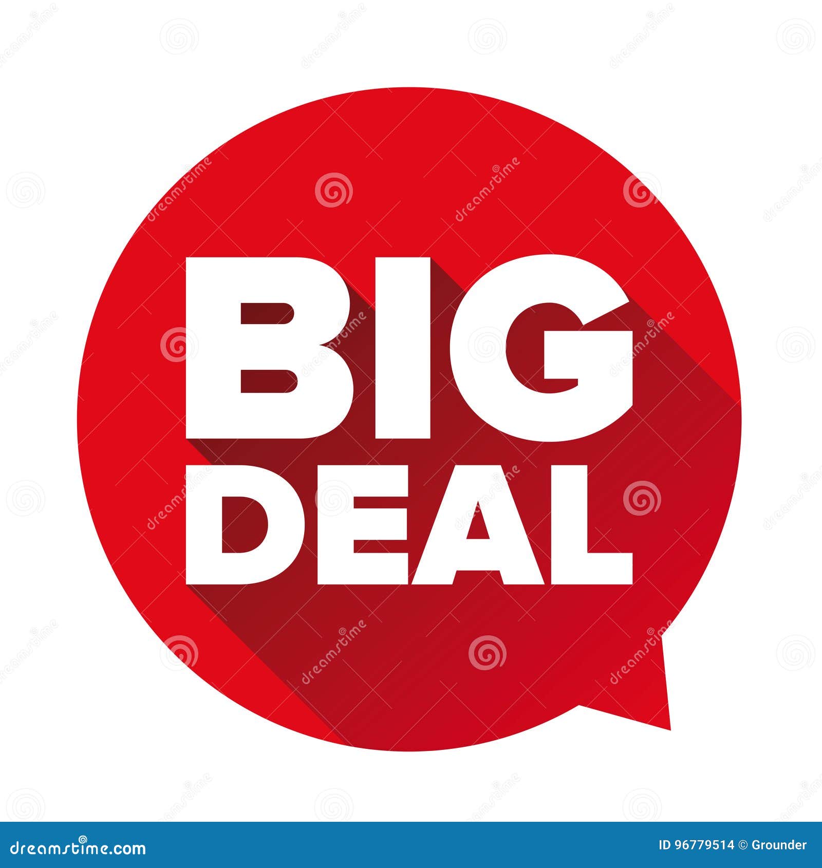 Big Deal red sign stock vector. Illustration of retail - 96779514