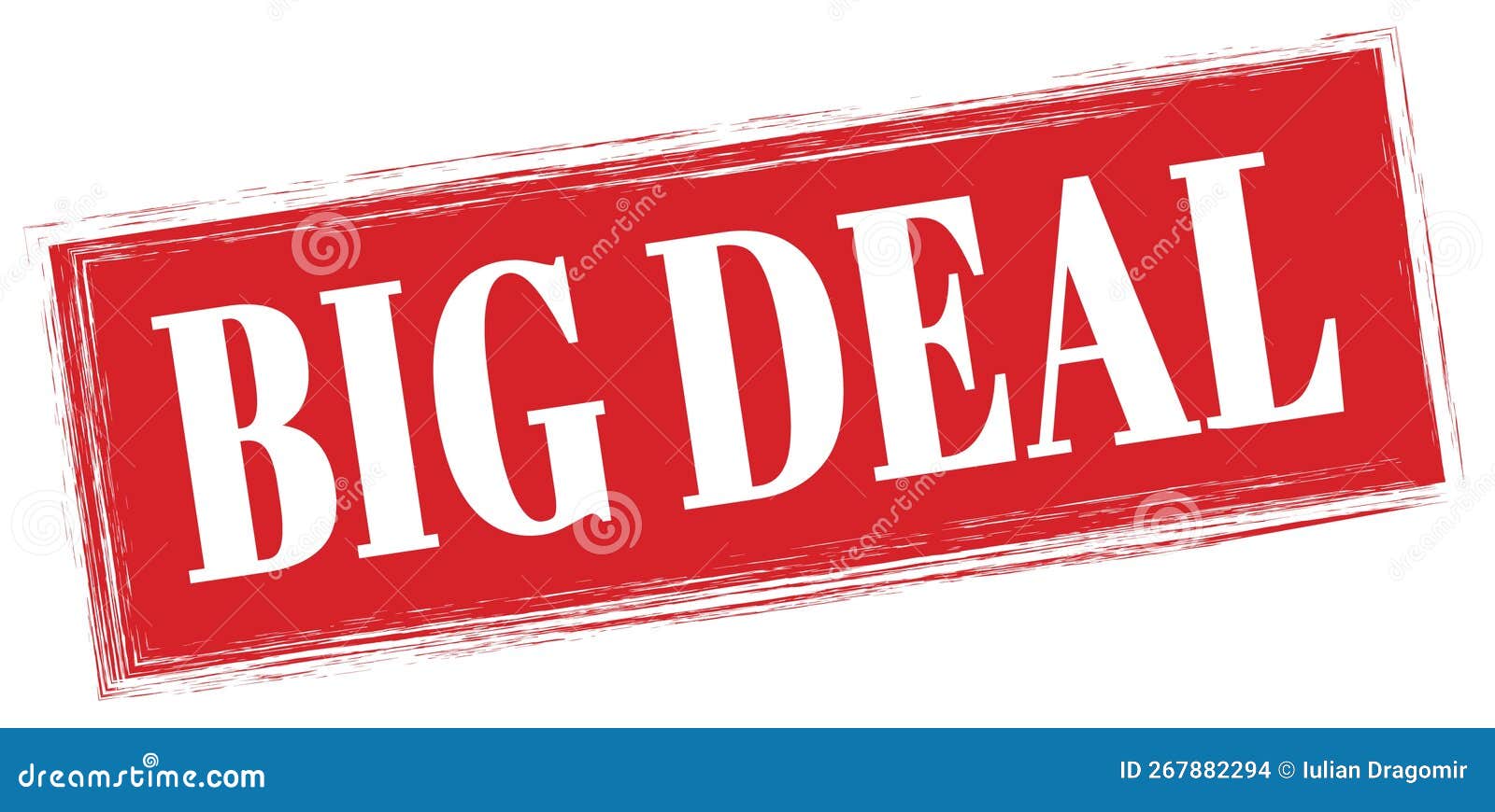 BIG DEAL Text Written on Red Stamp Sign Stock Illustration ...